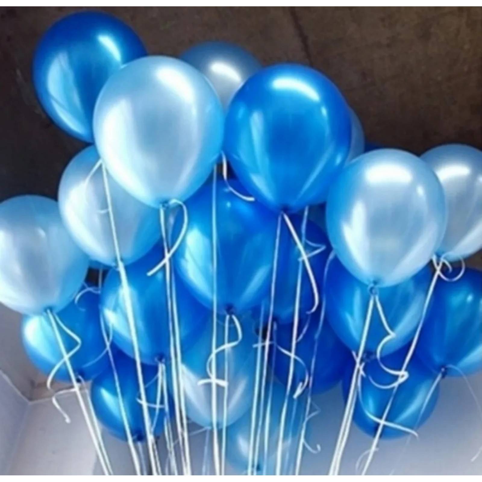 Globo Metálico Azul Rey Del Numero 9 Para Decoración ( 50pz)