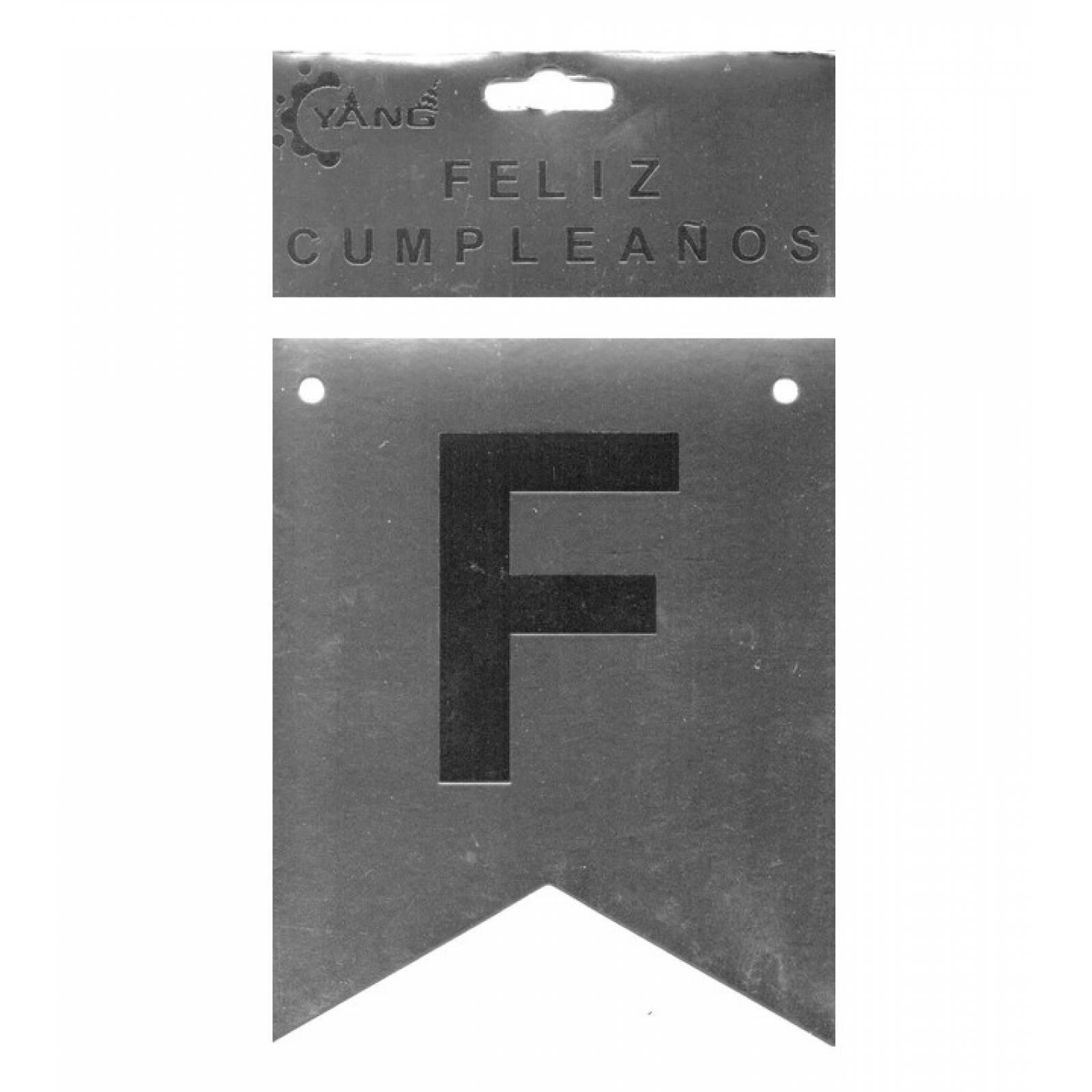 Guia De Banderines Banner Guirnalda Feliz Cumpleaños Plateado.