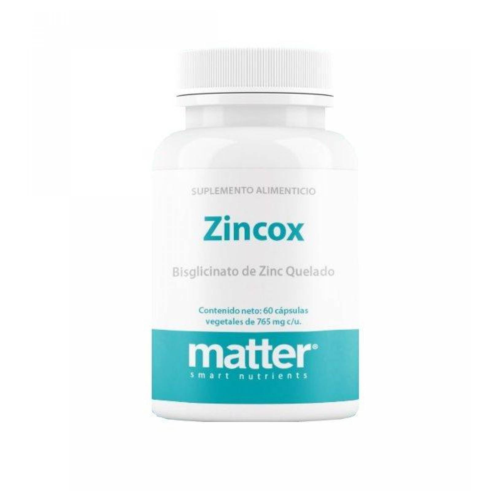 Zincox Bisglicinato de Zinc 60 cápsulas de 600 mg