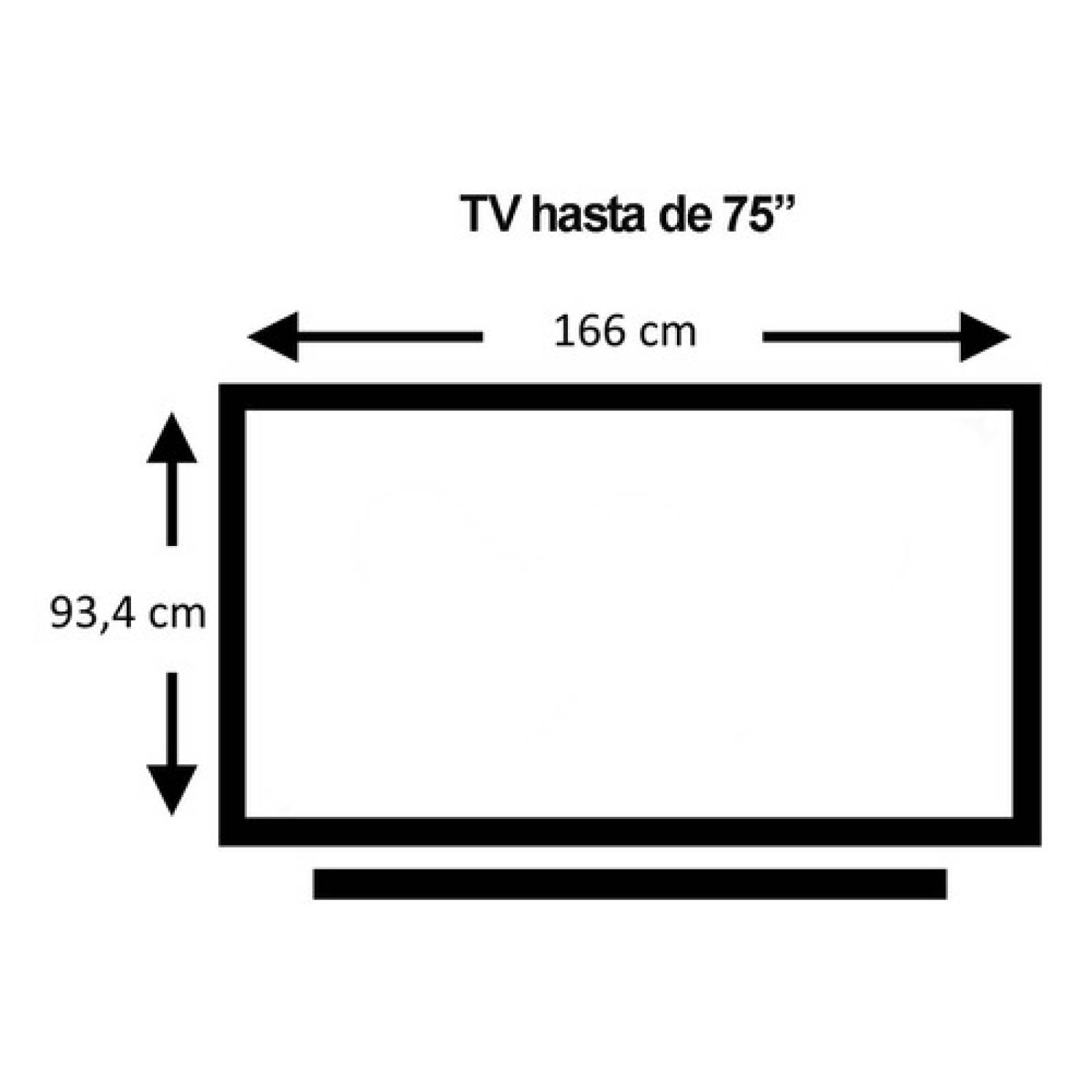 Centro De Entretenimiento Tv 75 Pulgadas Tugow