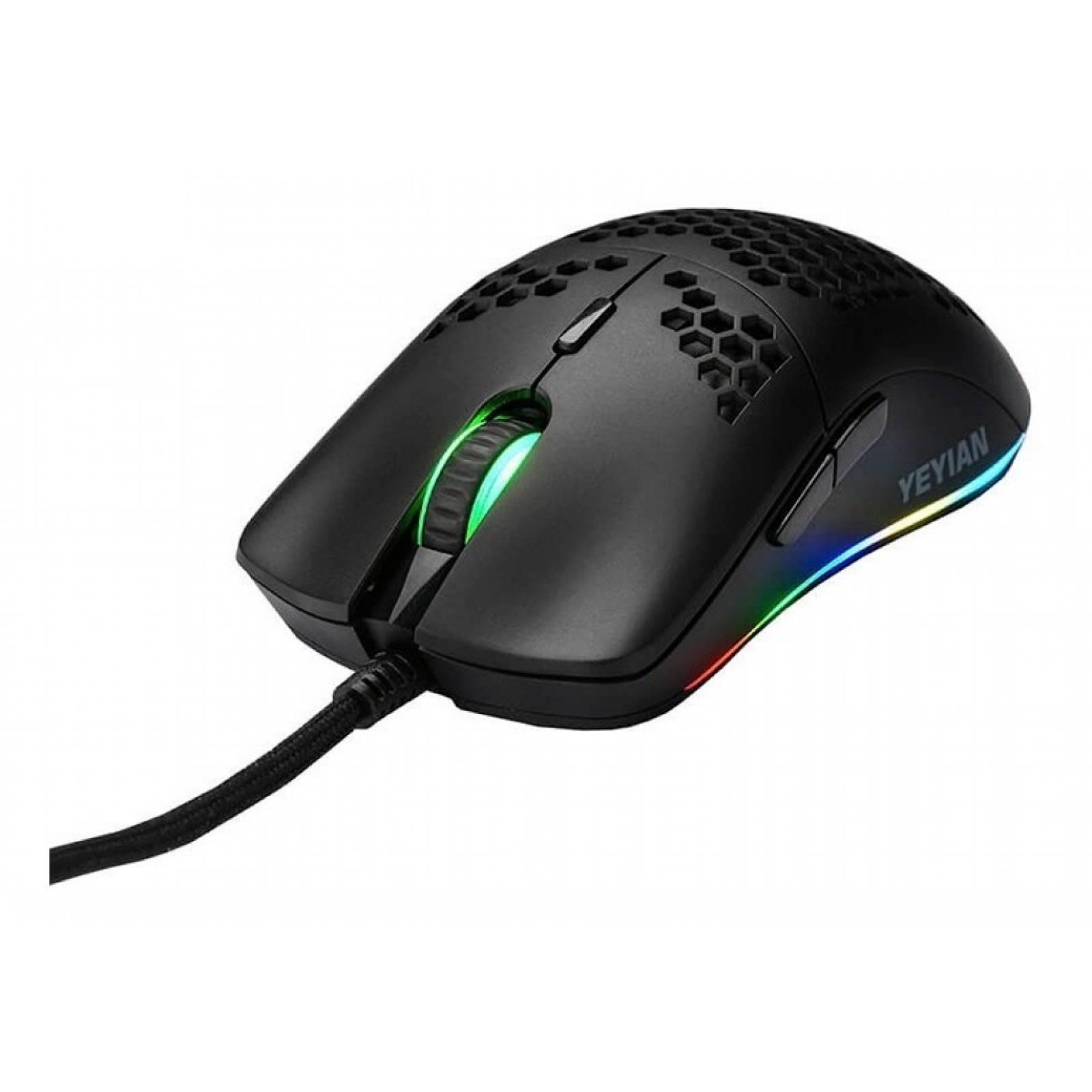 Mouse Yeyian Links Alambrico, Rgb, 7200dpi Negro(ymg-24310)