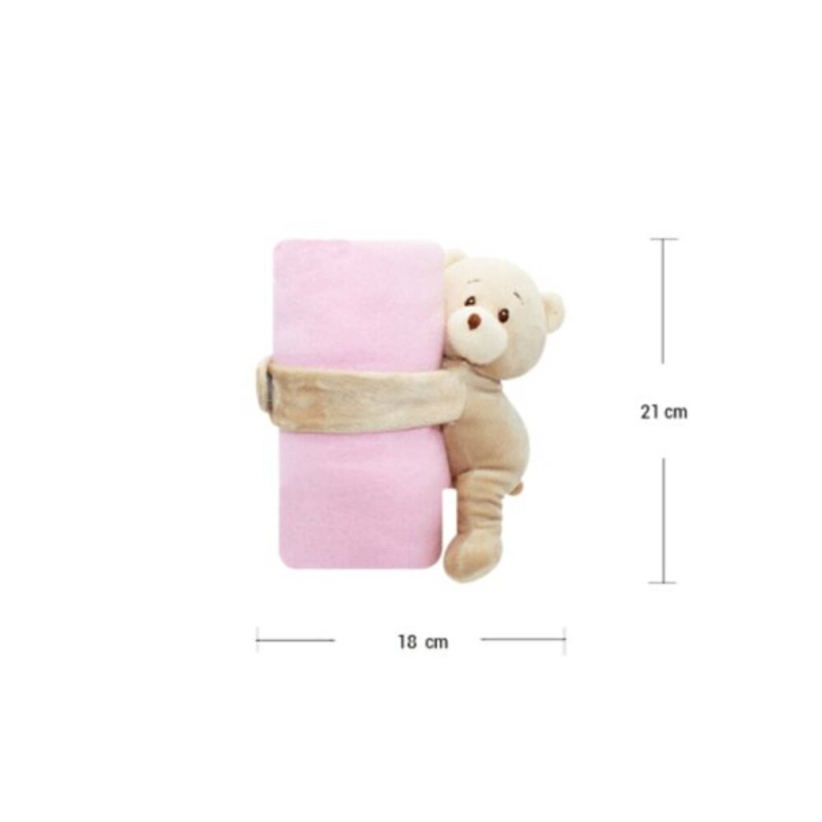 Frazada Rosa para Bebé de Osito de Peluche