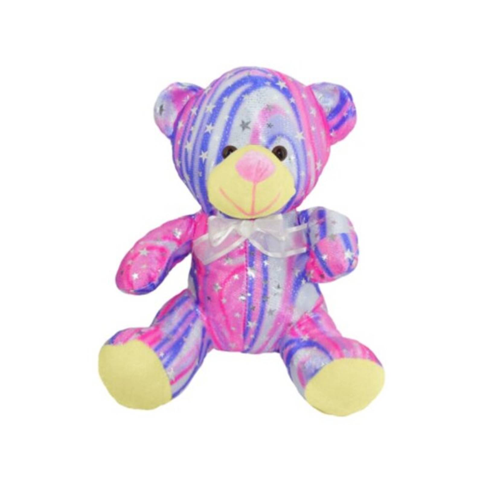 Osito de Peluche de Color Rosa con Moño