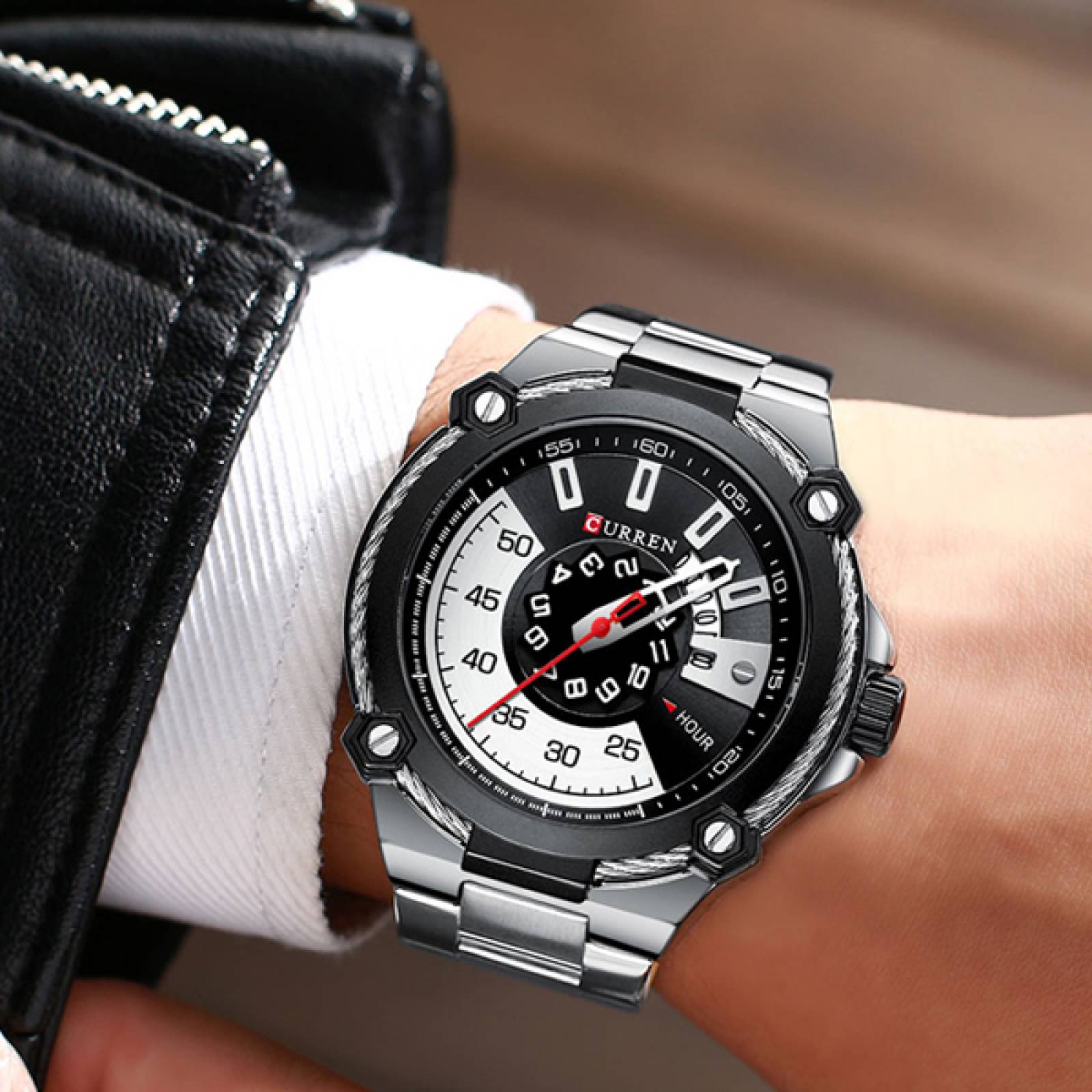 Reloj para Hombre Análogo con Ventana para Fechador con Extensible Aj