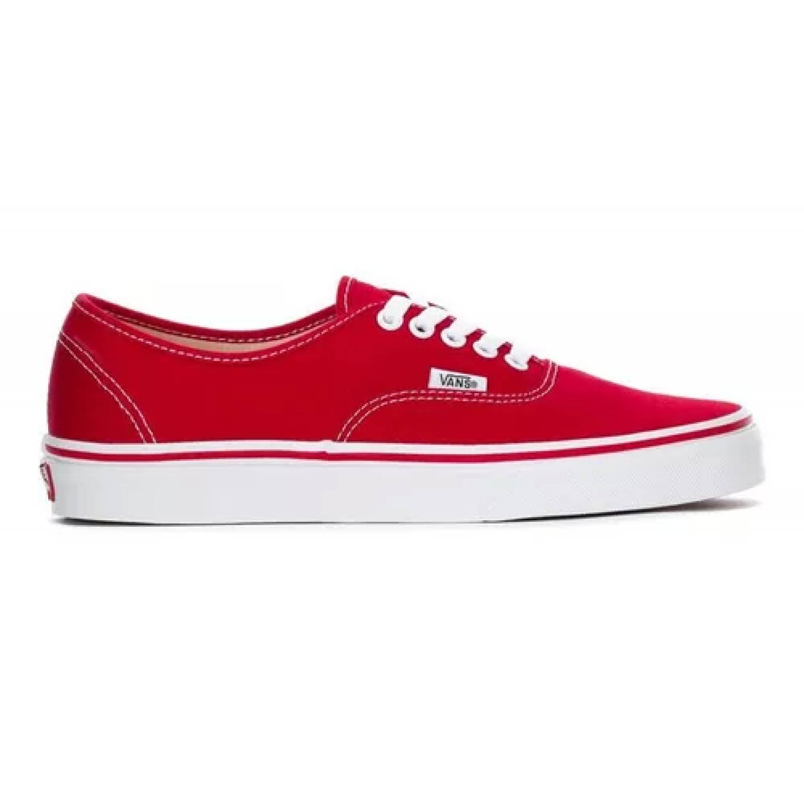 Tenis Casual Vans Authentic EE3RED Color Rojo Original!