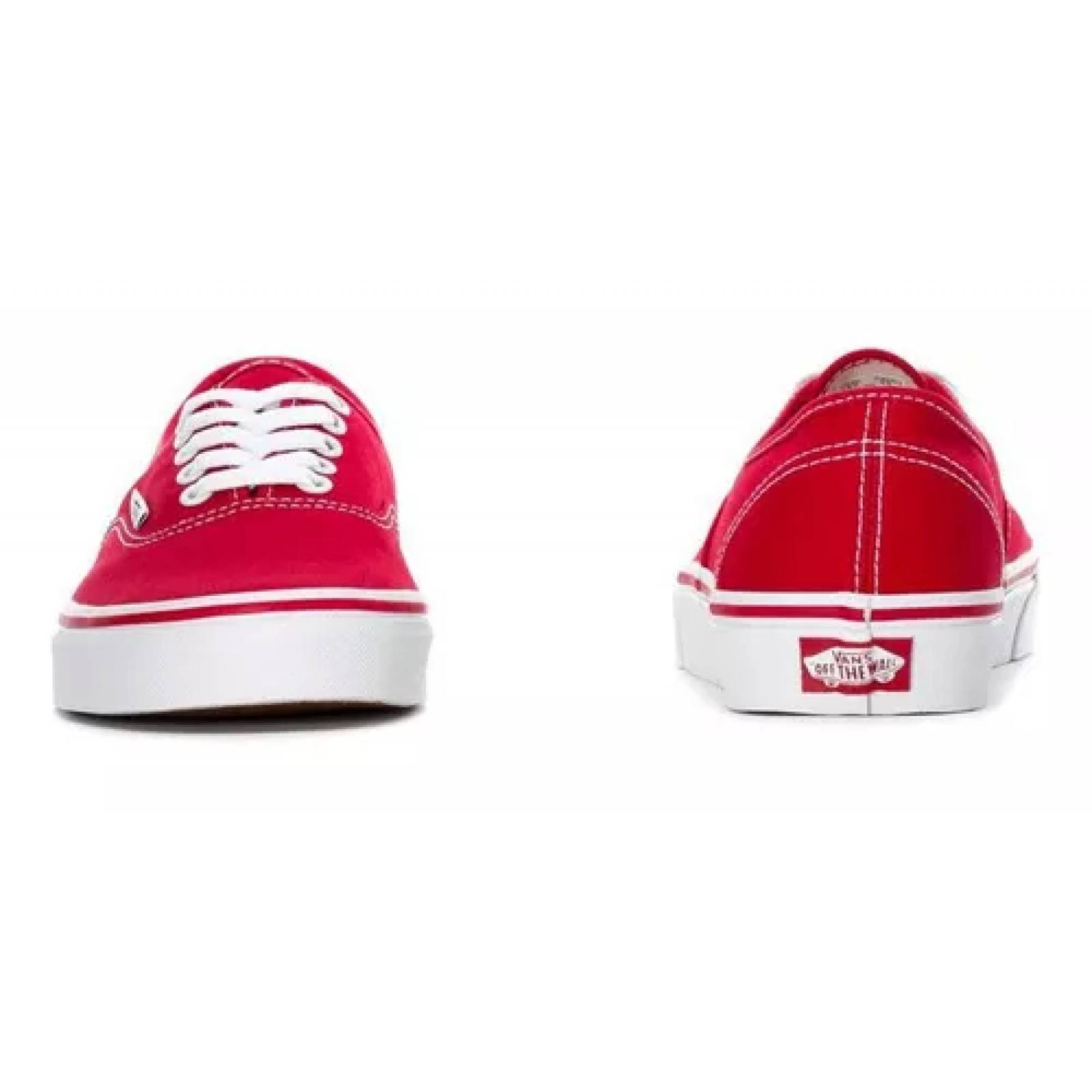 Tenis Casual Vans Authentic EE3RED Color Rojo Original!