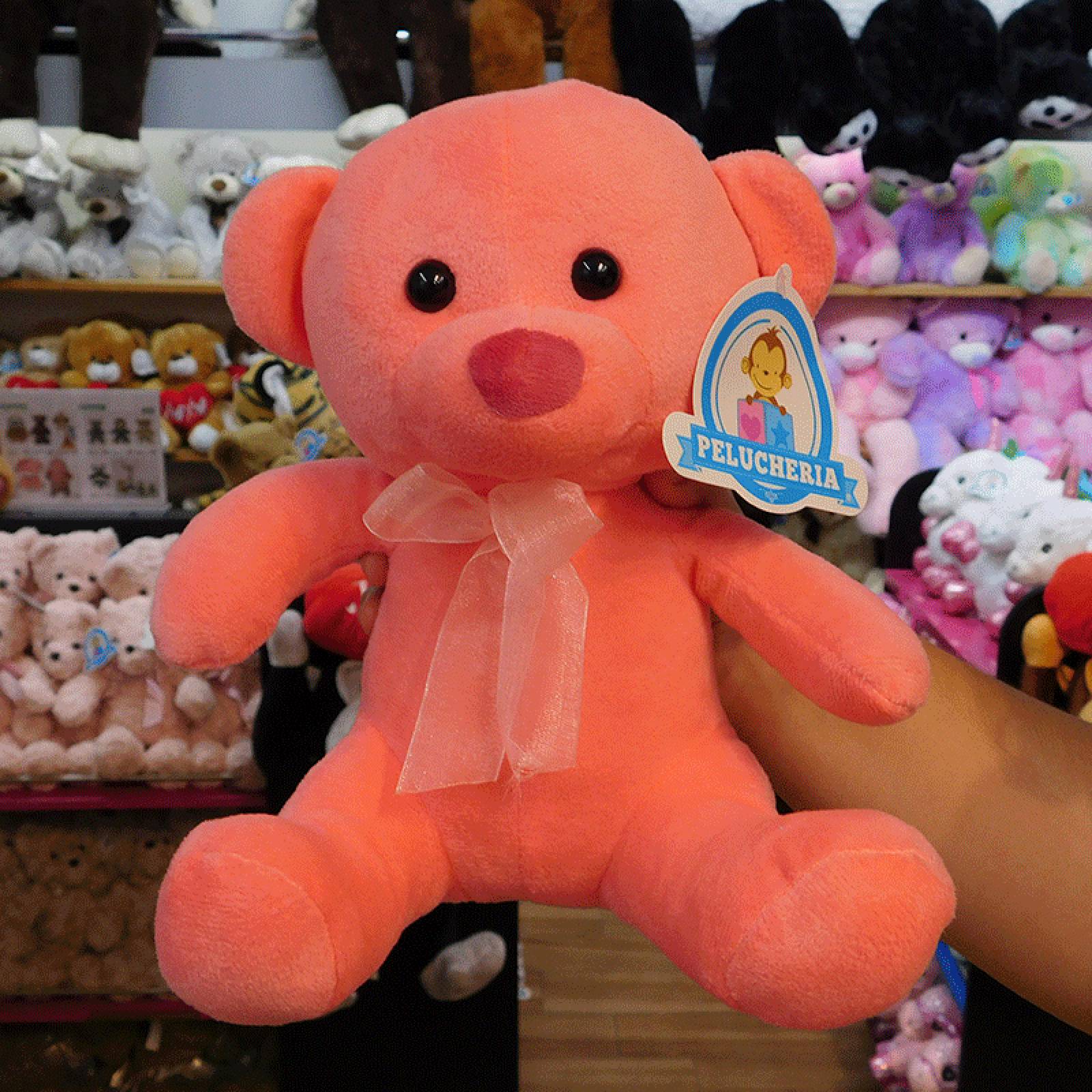 Oso de peluche color rosa 25cm PELUCHERIA