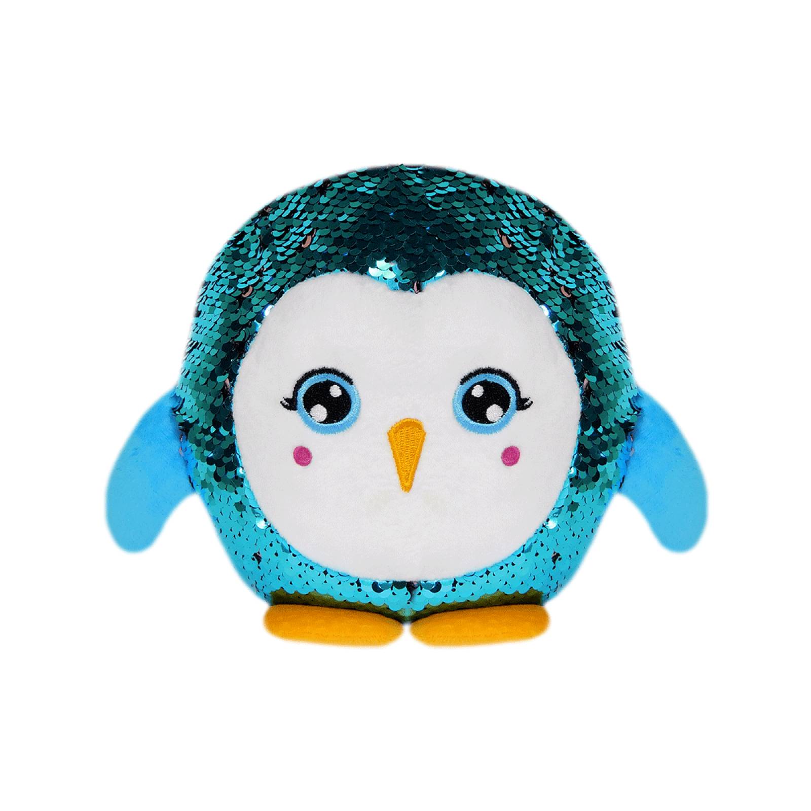 Bolita de peluche color azul con lentejuela 17cm PELUCHERIA