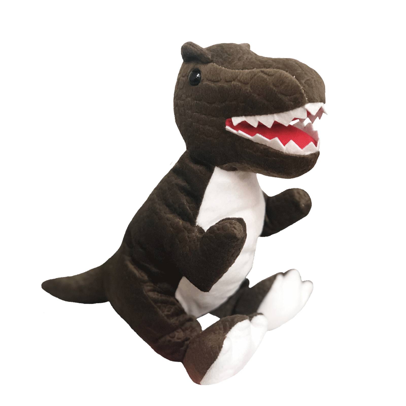 Dinosaurio de peluche color café 31cm PELUCHERIA
