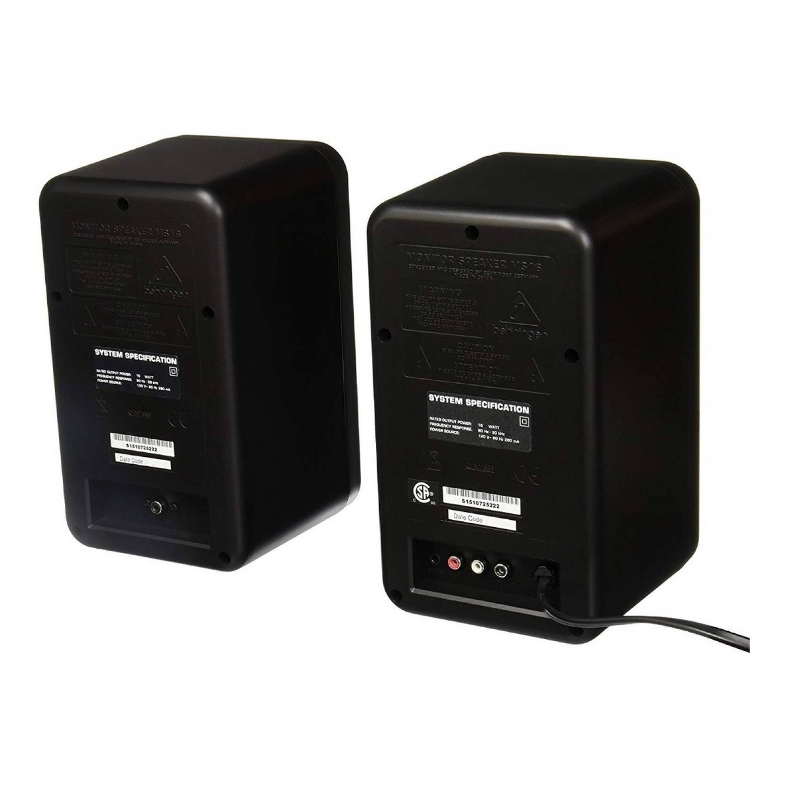 Behringer MS16 Monitores Activos para Home Studio 16w