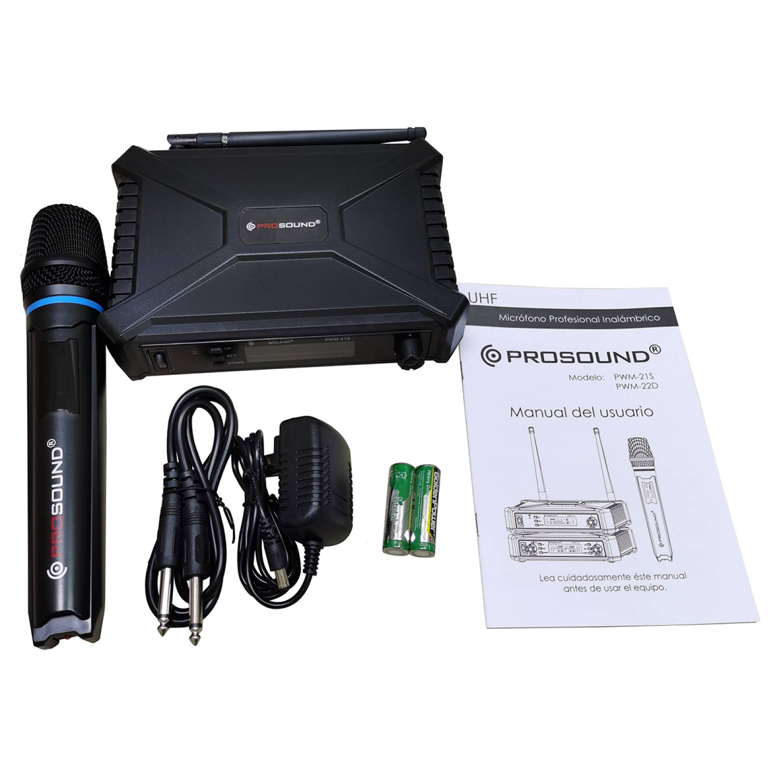 Micrófono Inalámbrico de Mano Sencillo PROSOUND PWM-21S