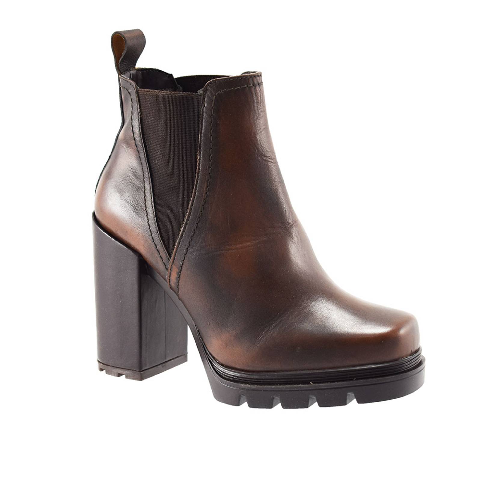 Botines Seducta 27001 piel punta cuadrada