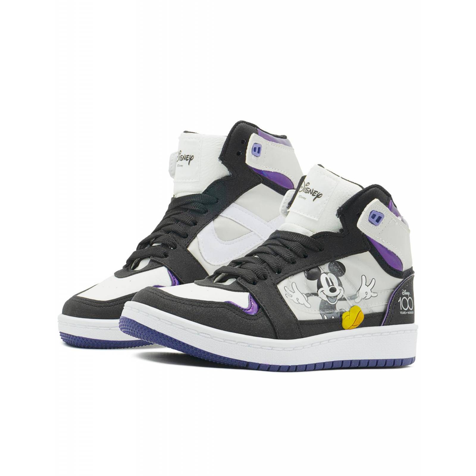 Tenis Edicion Especial Mickey Mouse Panam Blanco Morado