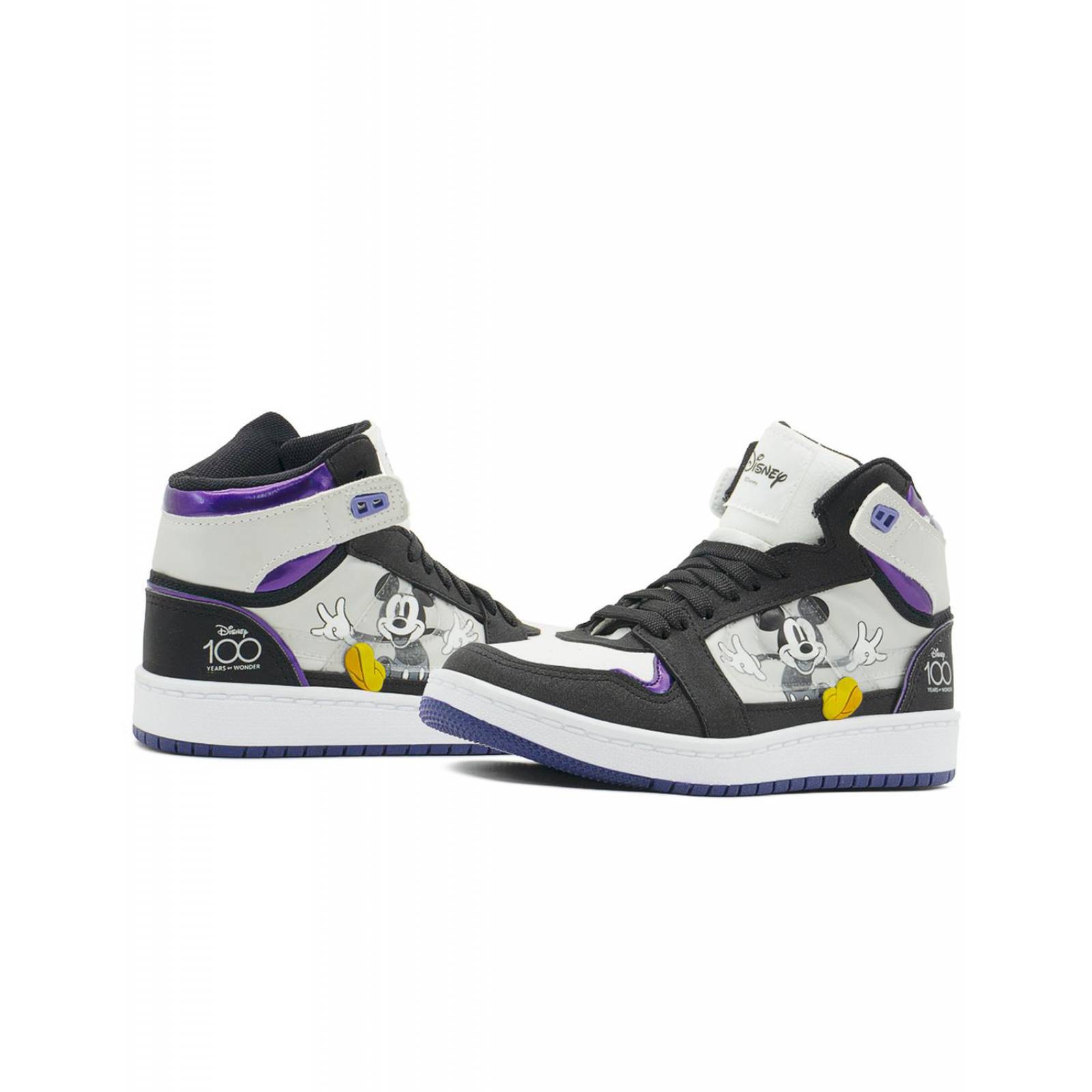 Tenis Edicion Especial Mickey Mouse Panam Blanco Morado