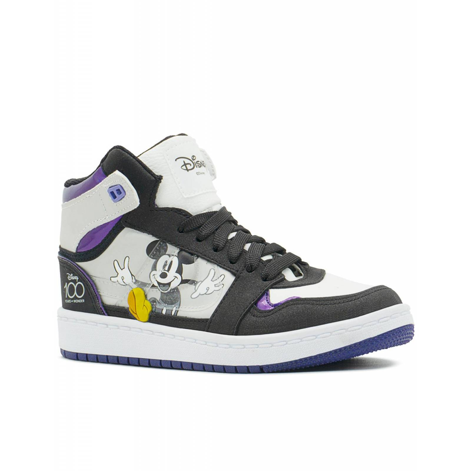 Tenis Edicion Especial Mickey Mouse Panam Blanco Morado