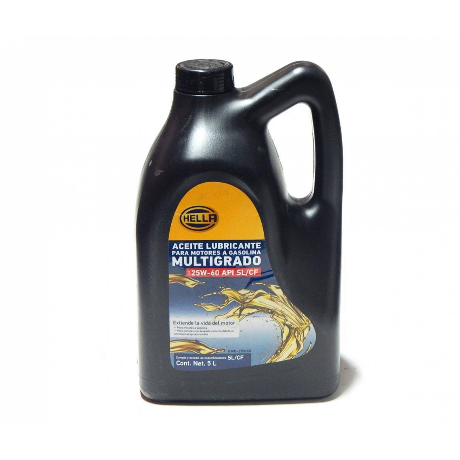 Aceite Motor 25w60 Mineral Multigrado Api SL/CF 5 Litros Hella