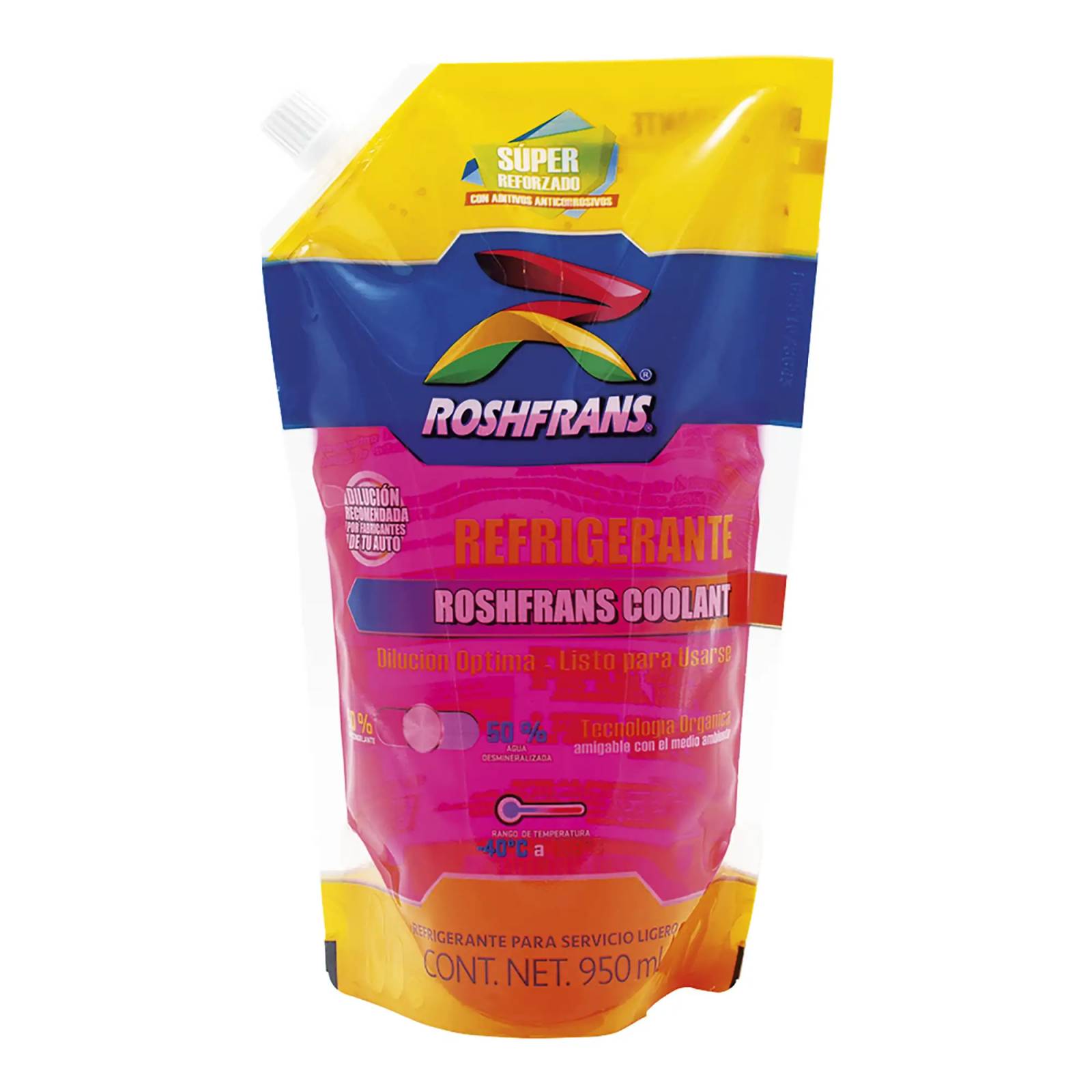 Anticongelante Roshfrans Coolant Listo para Usar, 950 ml