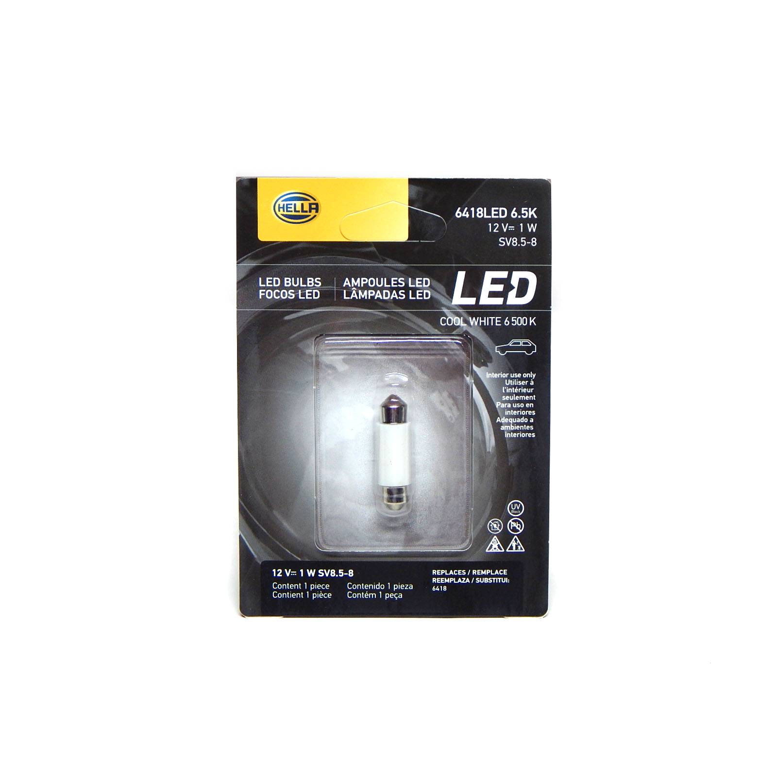 Foco Led 12v 1w 36mm Sv8.5-8 6,500k/tub