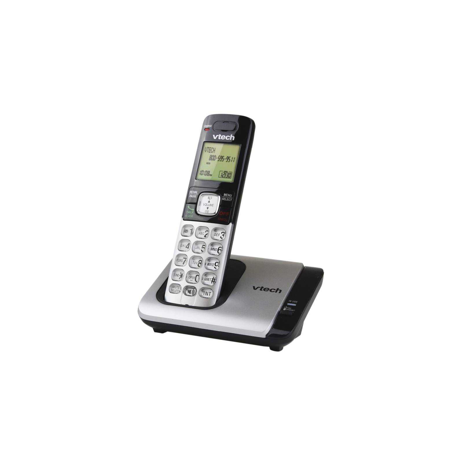 Teléfono Inalámbrico Vtech Cs6719 Gris Y Negro