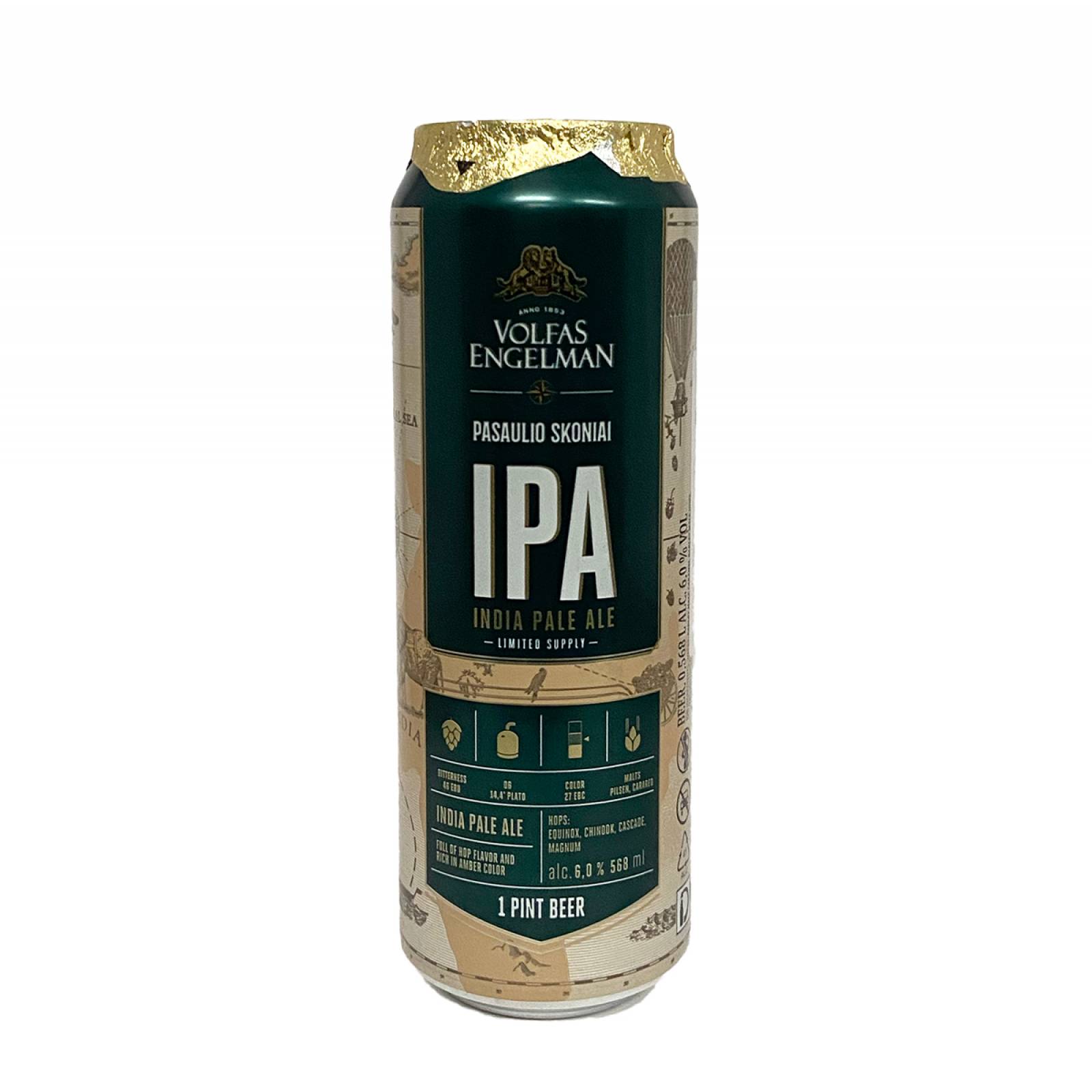 Cerveza Volfas Engelman India Pale Ale 568 Ml