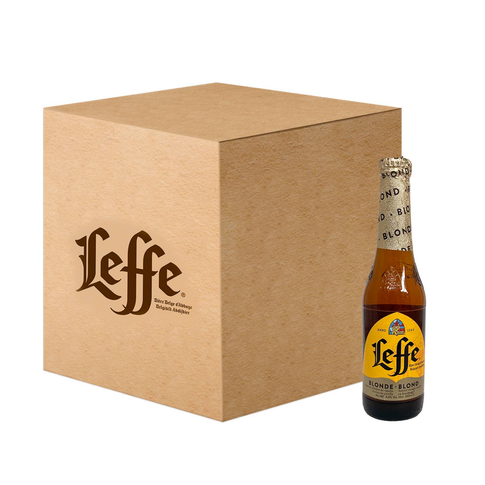 Caja 24 pzas Cerveza Leffe Blond 330 ml C u