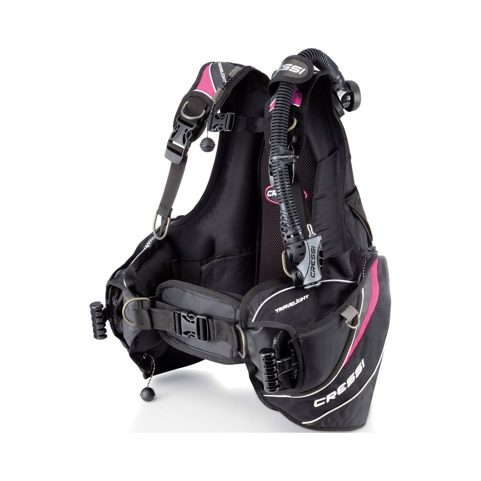 Chaleco BCD CRESSI Travelight Negro/Rosa Para Buceo