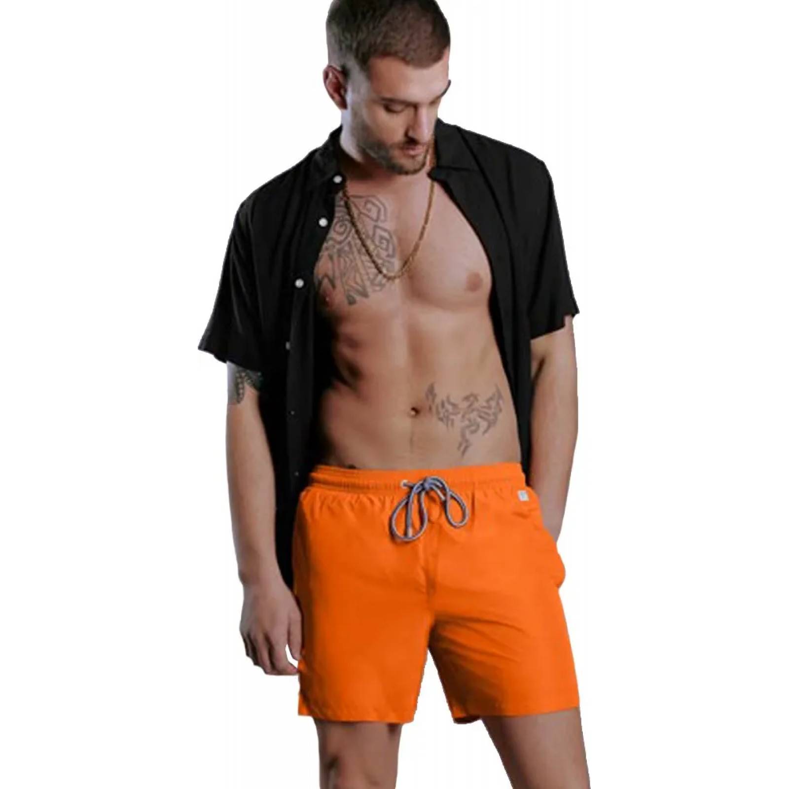 Bermuda/short de playa caballero naranja Next & Co modelo SB01
