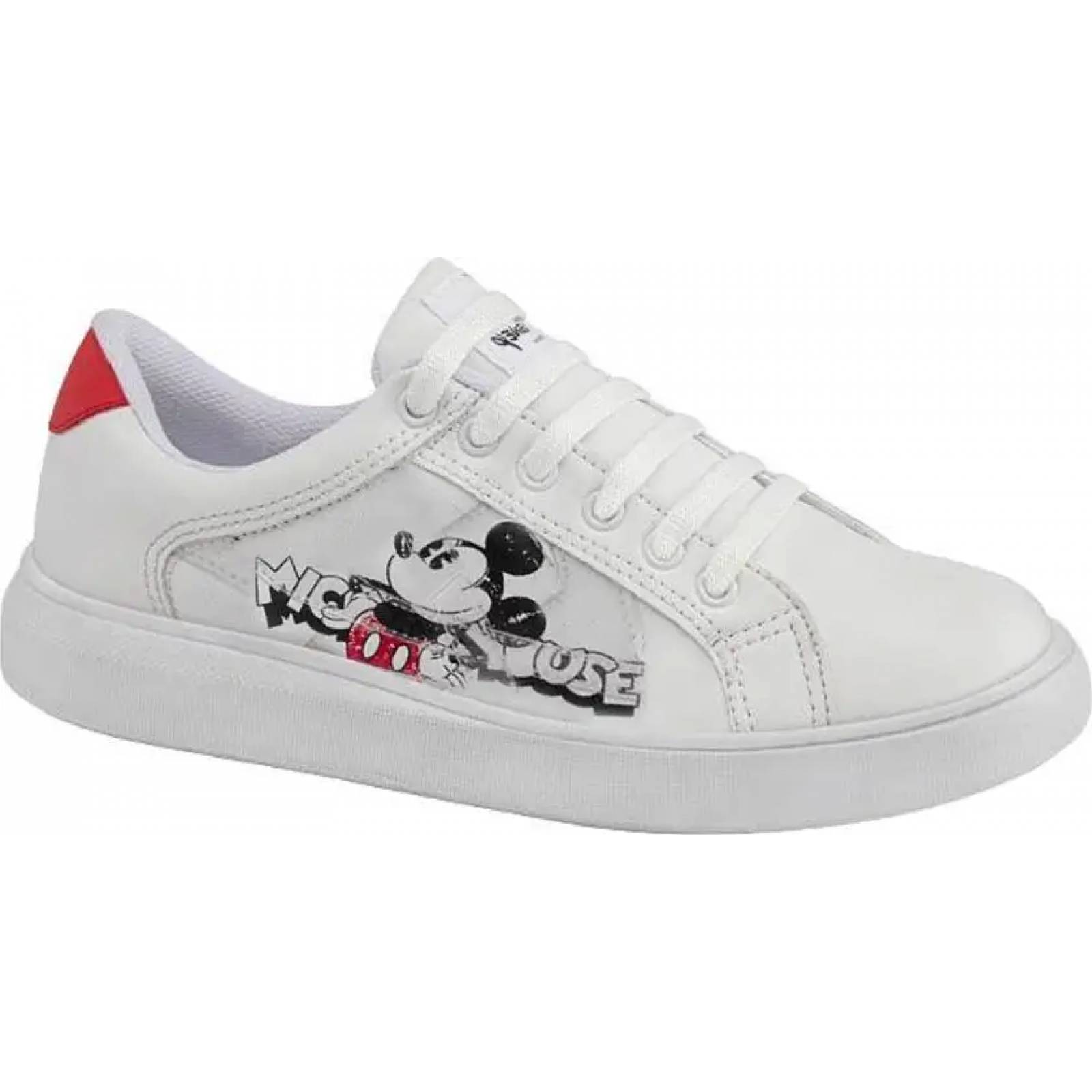 Choclo tenis casual urbano dama blanco Mickey modelo 0002