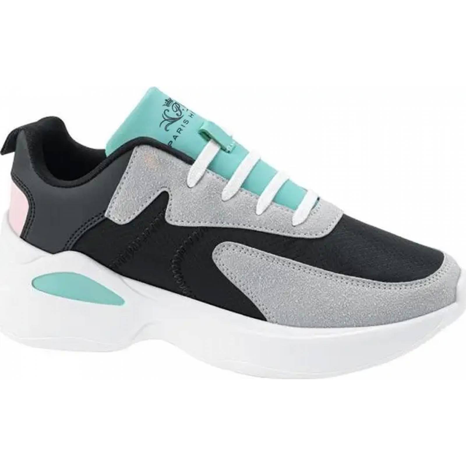 Choclo tenis casual urbano dama negro Paris Hilton modelo 9906