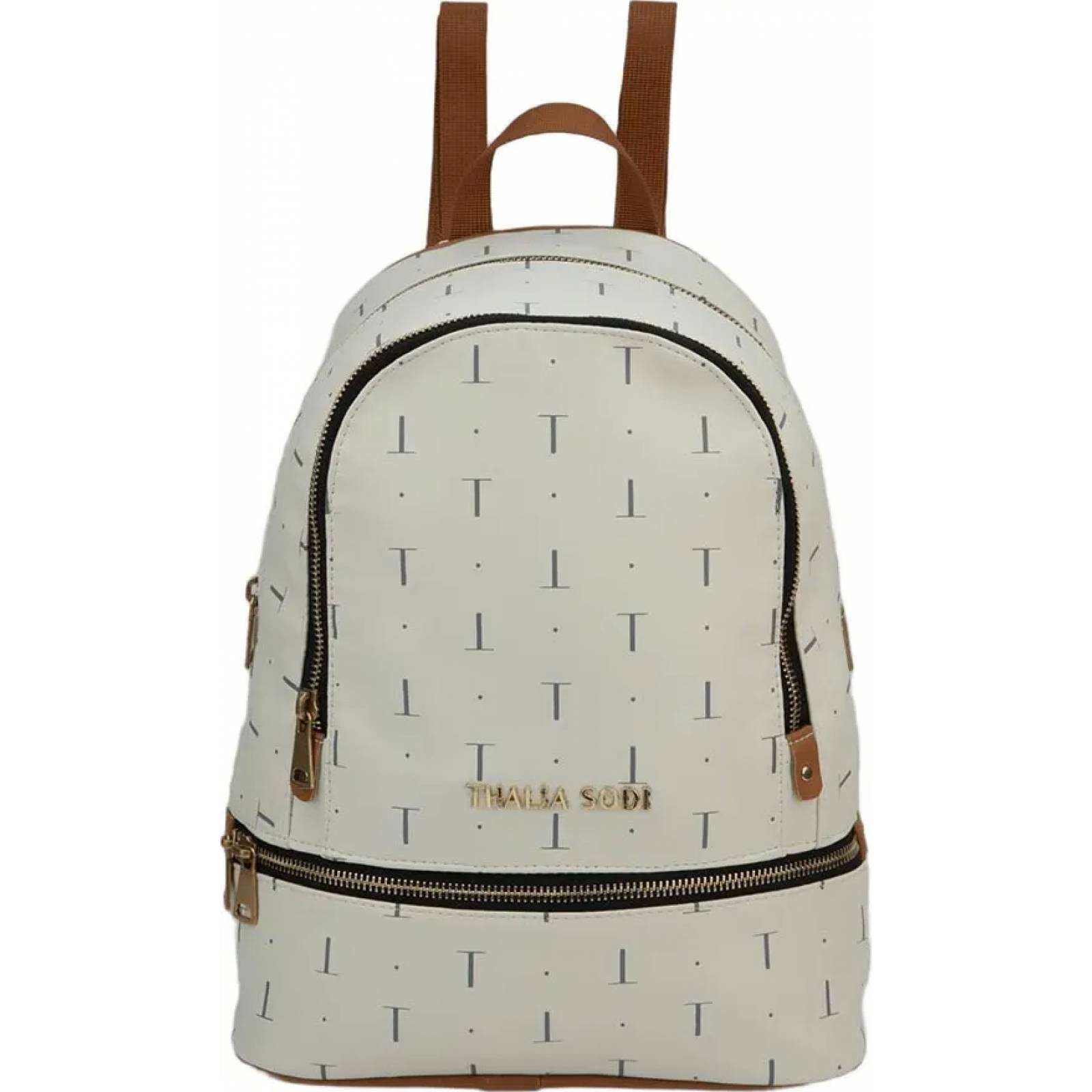 Backpack mochila/morral/maleta dama beige Thalia Sodi modelo TH01