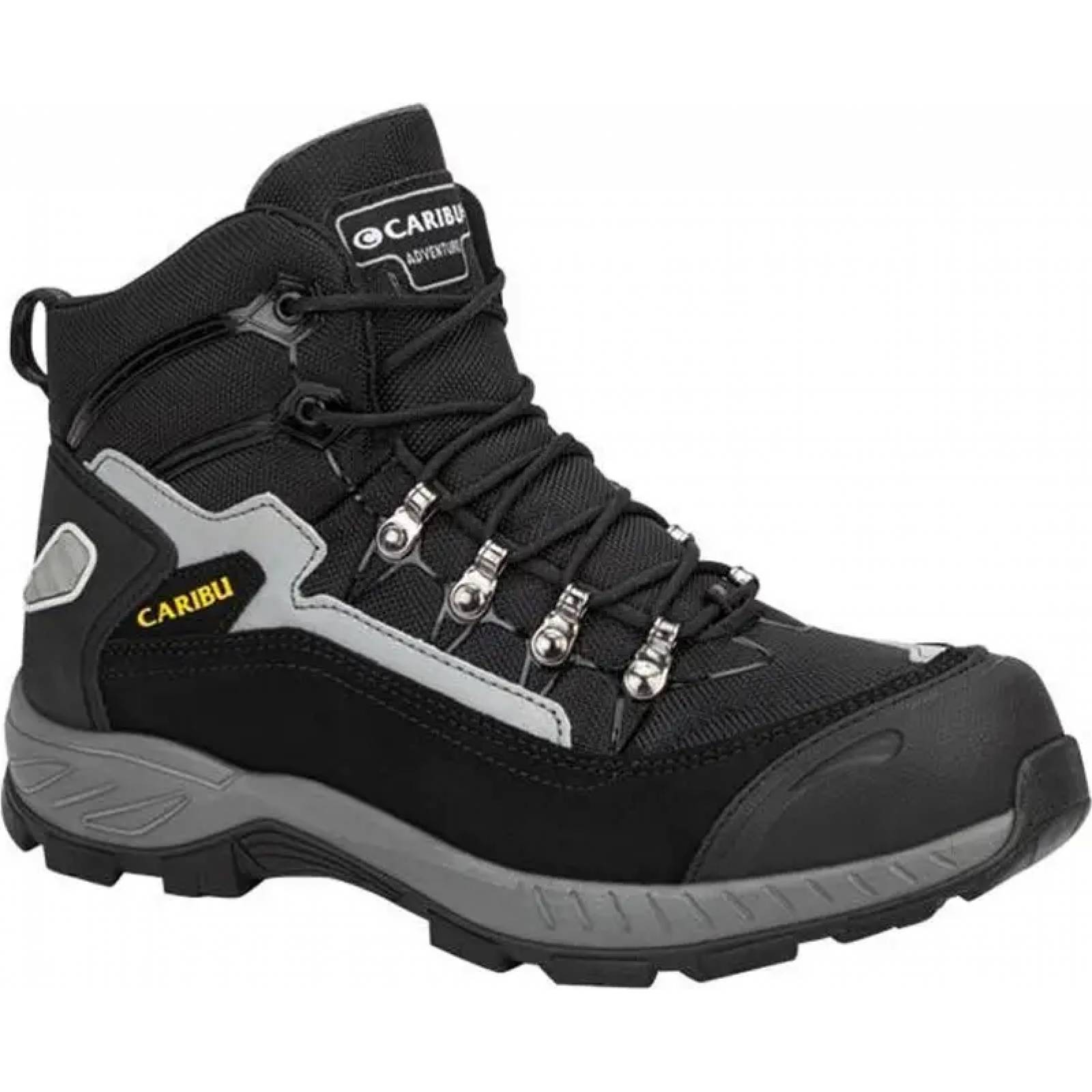 Bota hiker caballero negro Caribu modelo 362