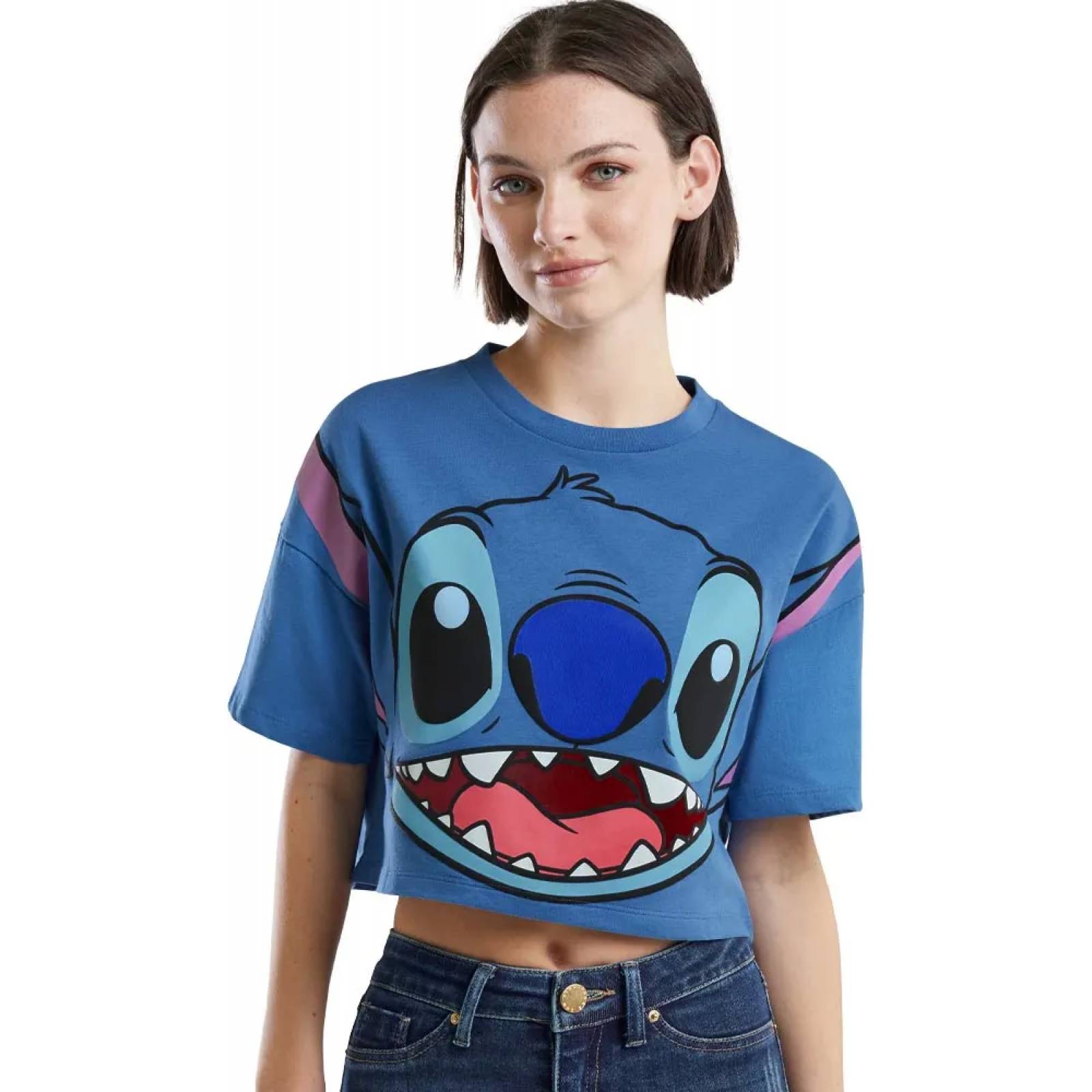 Playera casual dama azul Disney modelo 2318