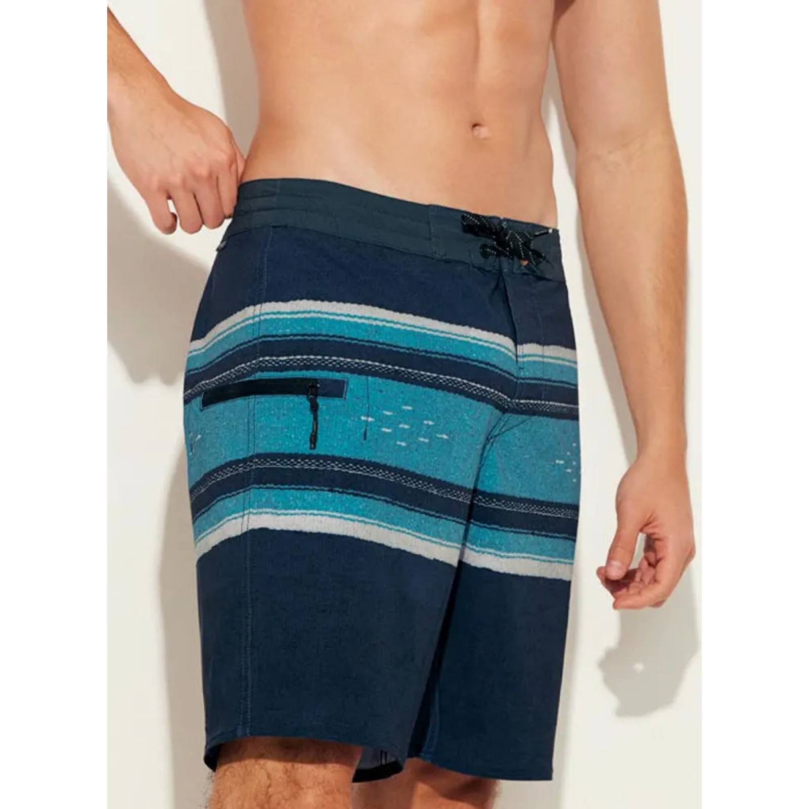 Bermuda/short de playa caballero azul marino Next & Co modelo 1671