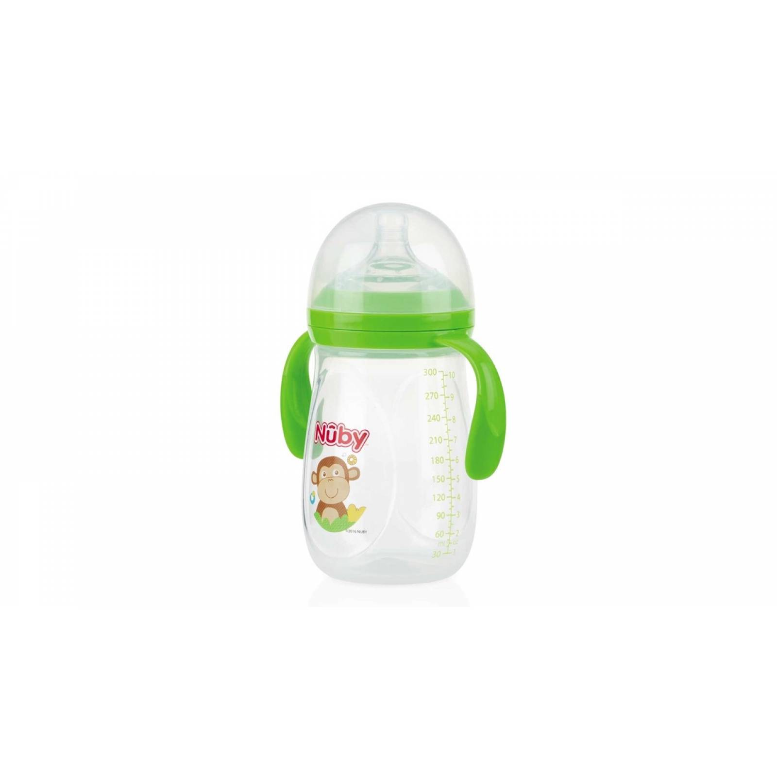 Biberón Nuby Simply Asas Ancho 10z Verde