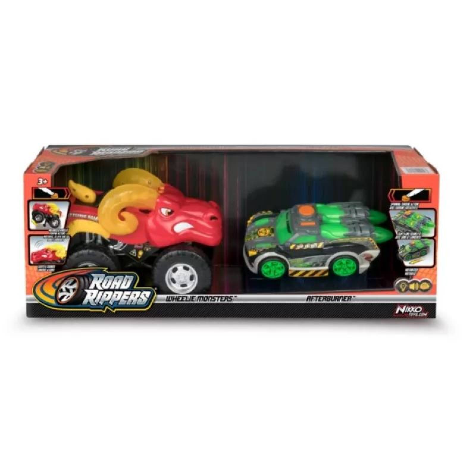 Vehículos Nikko Road Rippers Wheelie Monsters Afterburner