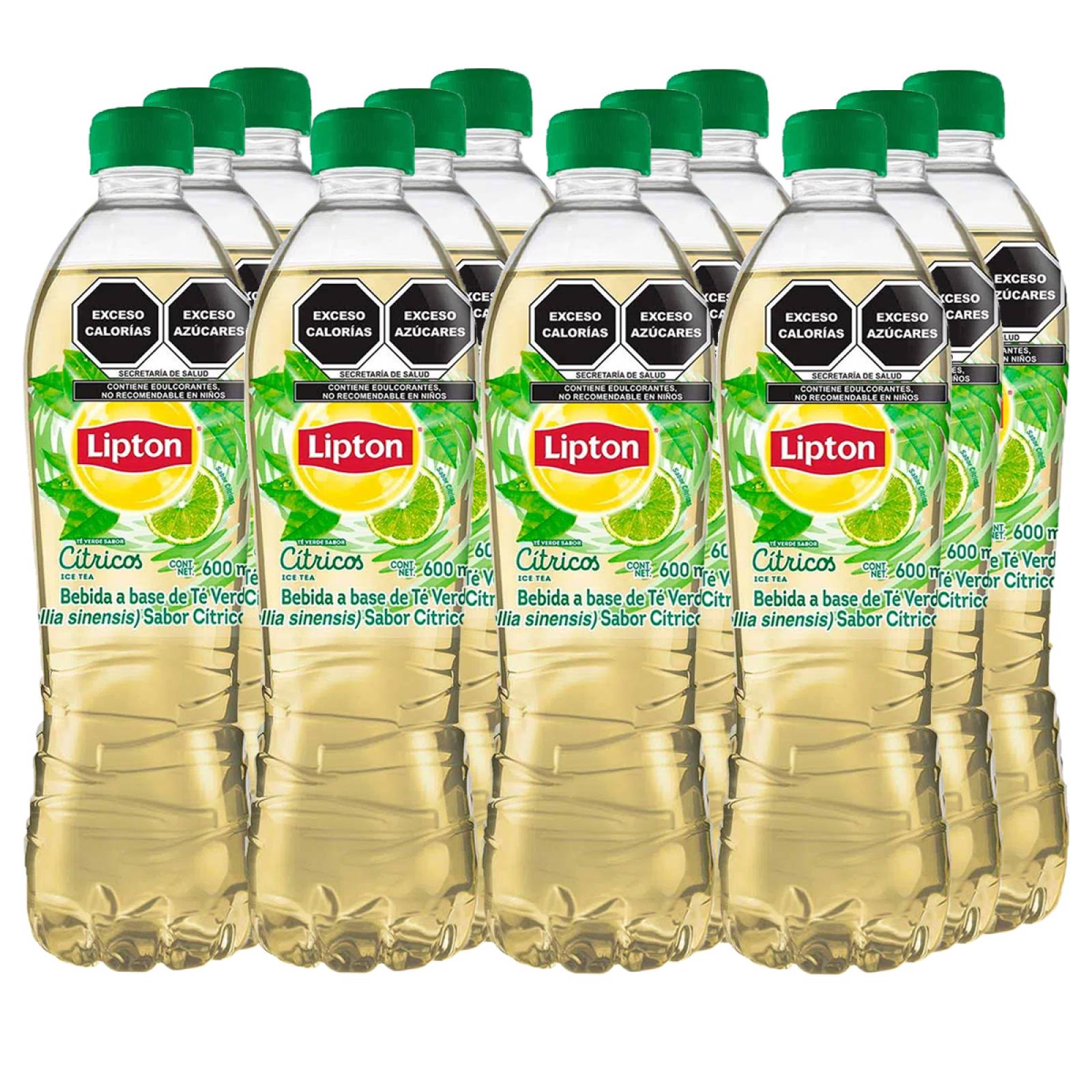 Té Verde Lipton Botella 600ml 12pz