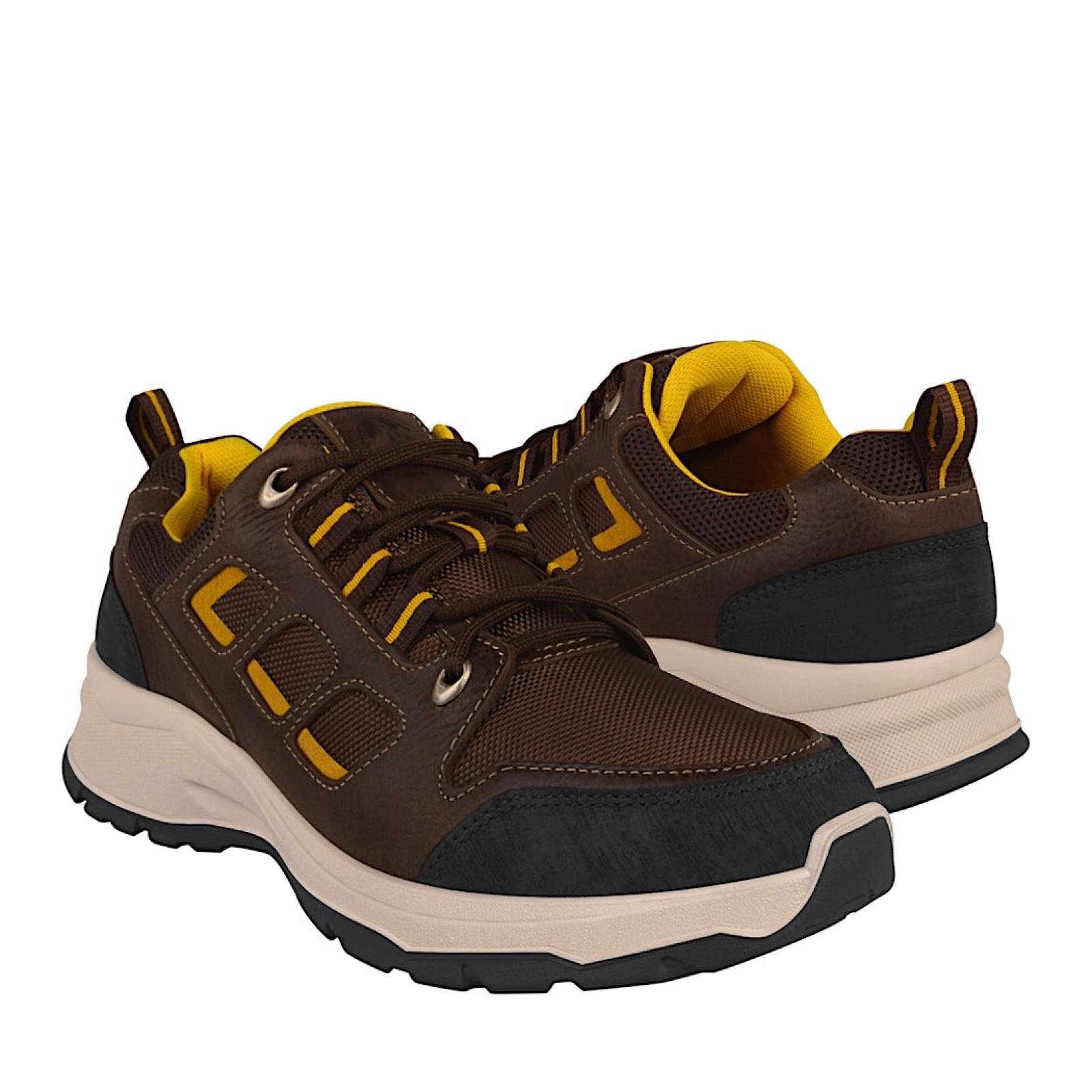 ZAPATOS CASUALES CABALLERO FLEXI 409103 PIEL CAFÉ