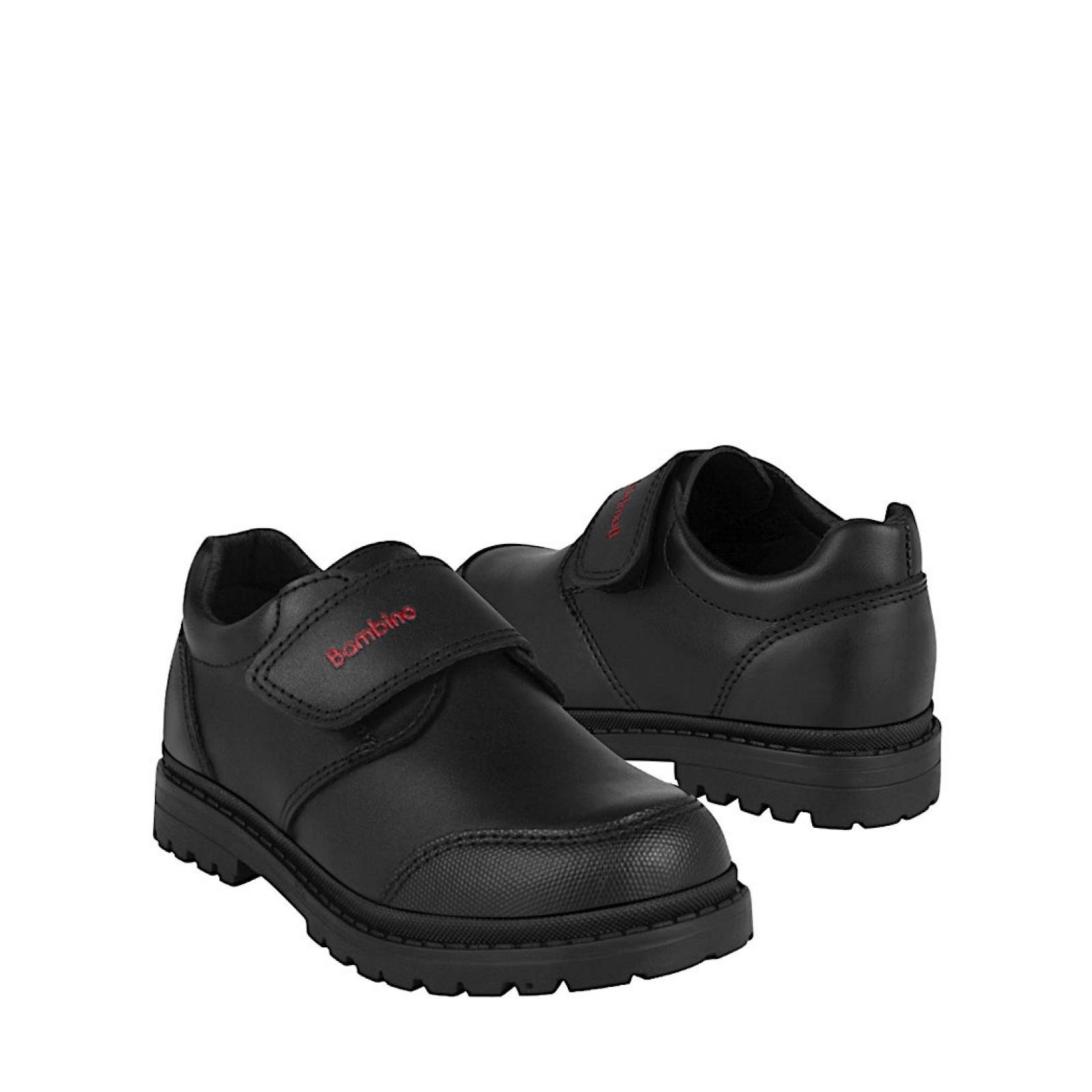 ZAPATOS ESCOLARES NIÑO BAMBINO BA6327-A3 PIEL NEGRO