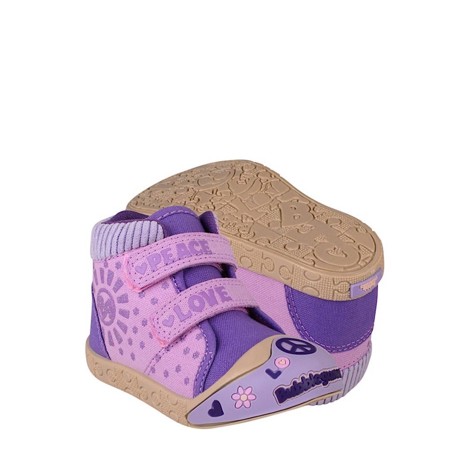 TENIS NIÑA BUBBLE GUMMERS PAULA TEXTIL MORADO