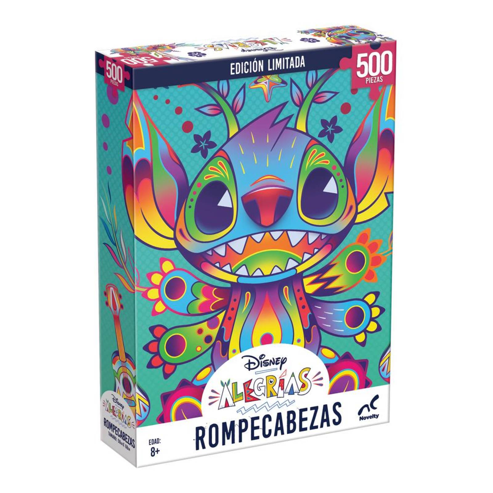 Rompecabezas Stitch Disney Alegrías 500 piezas coleccionable