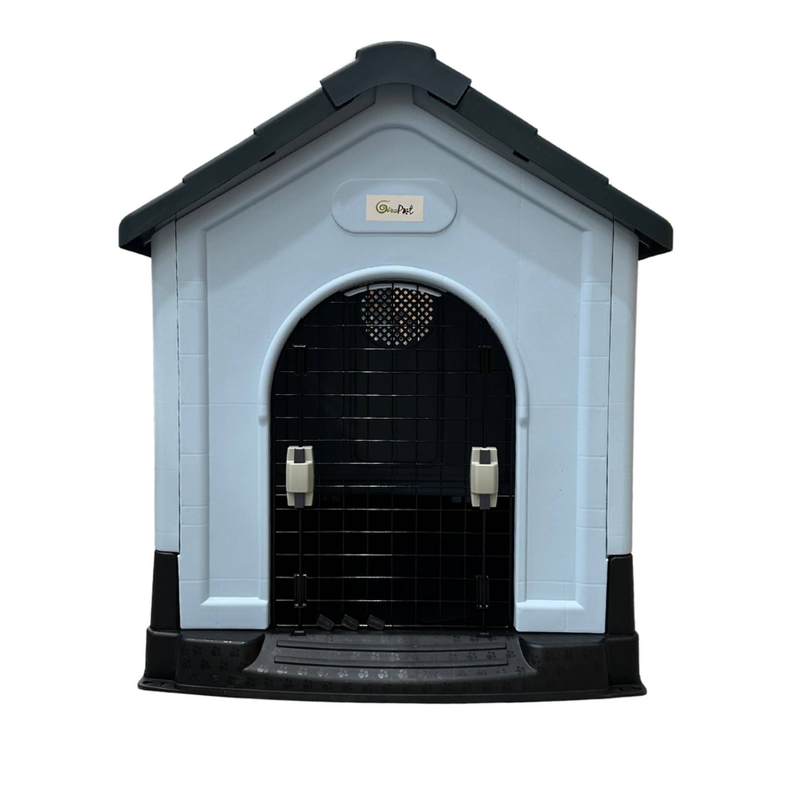 Casa Termica Para Perros Con Puerta 105x88x99 Cm Gris Grande