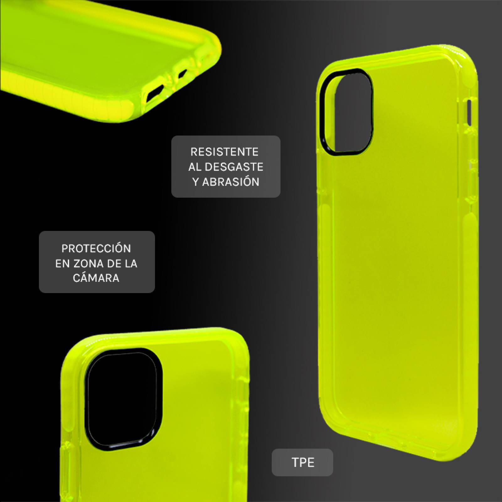 Funda Iphone 11 TPU Verde Neon Case it Antishock