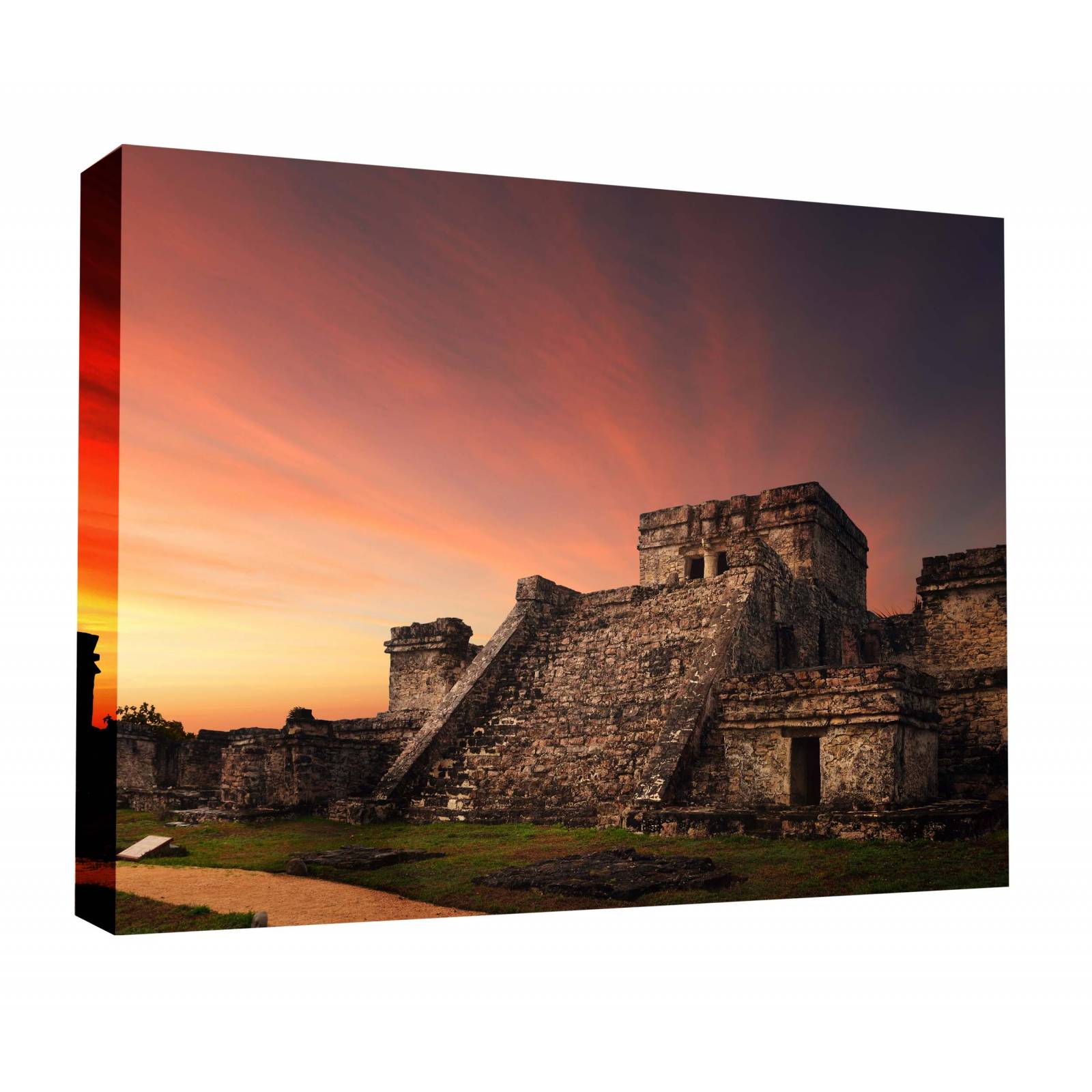 Cuadro Decorativo Canvas Castillo Maya, Tulum 45x30