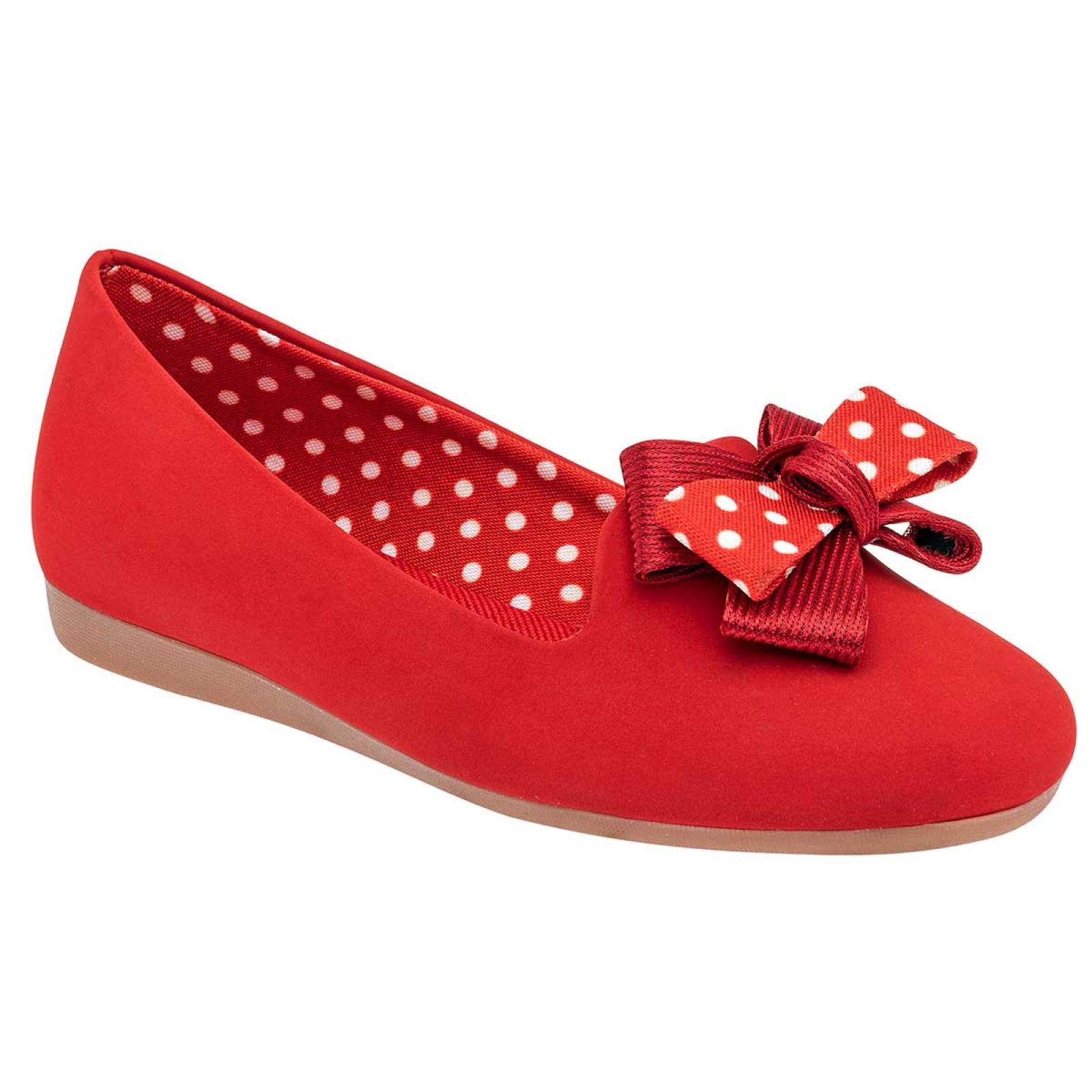 Flats Miss pink Rojo Monse