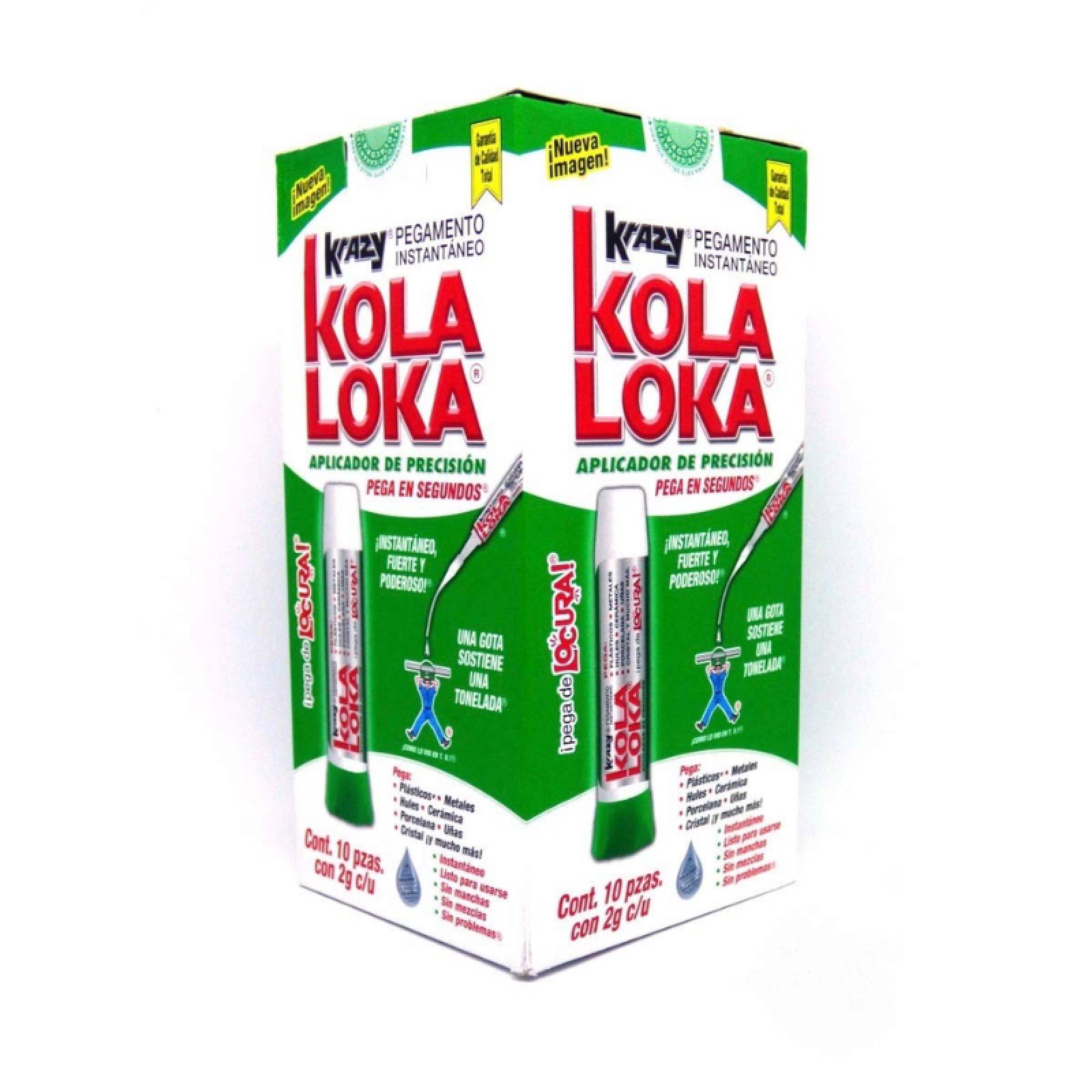 Pegamento Instantáneo Krazy Kola Loka Aplicador De Precisión 10 pzas