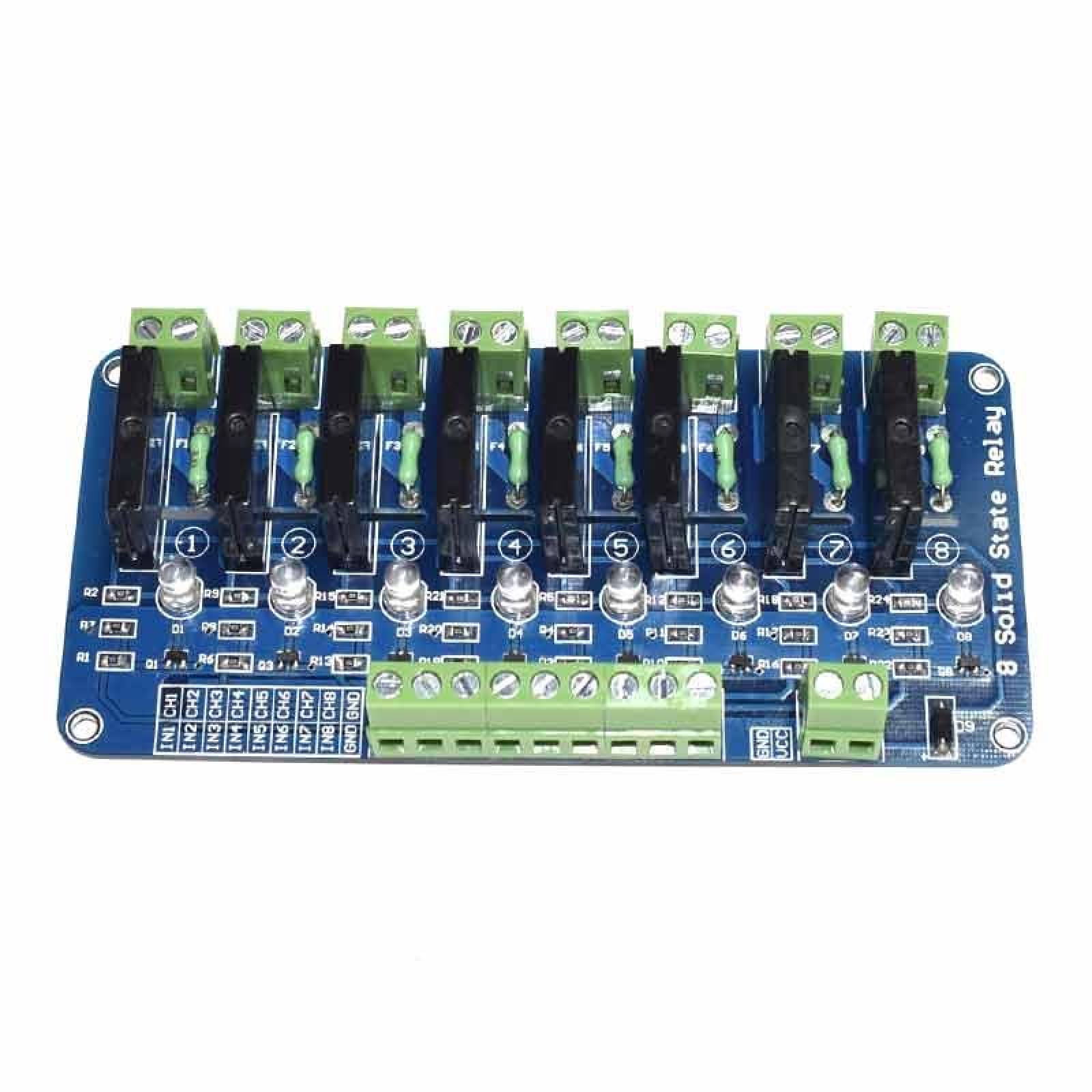Módulo De 8 Relevadores Estado Solido De 2 A 120Vca Para Arduino
