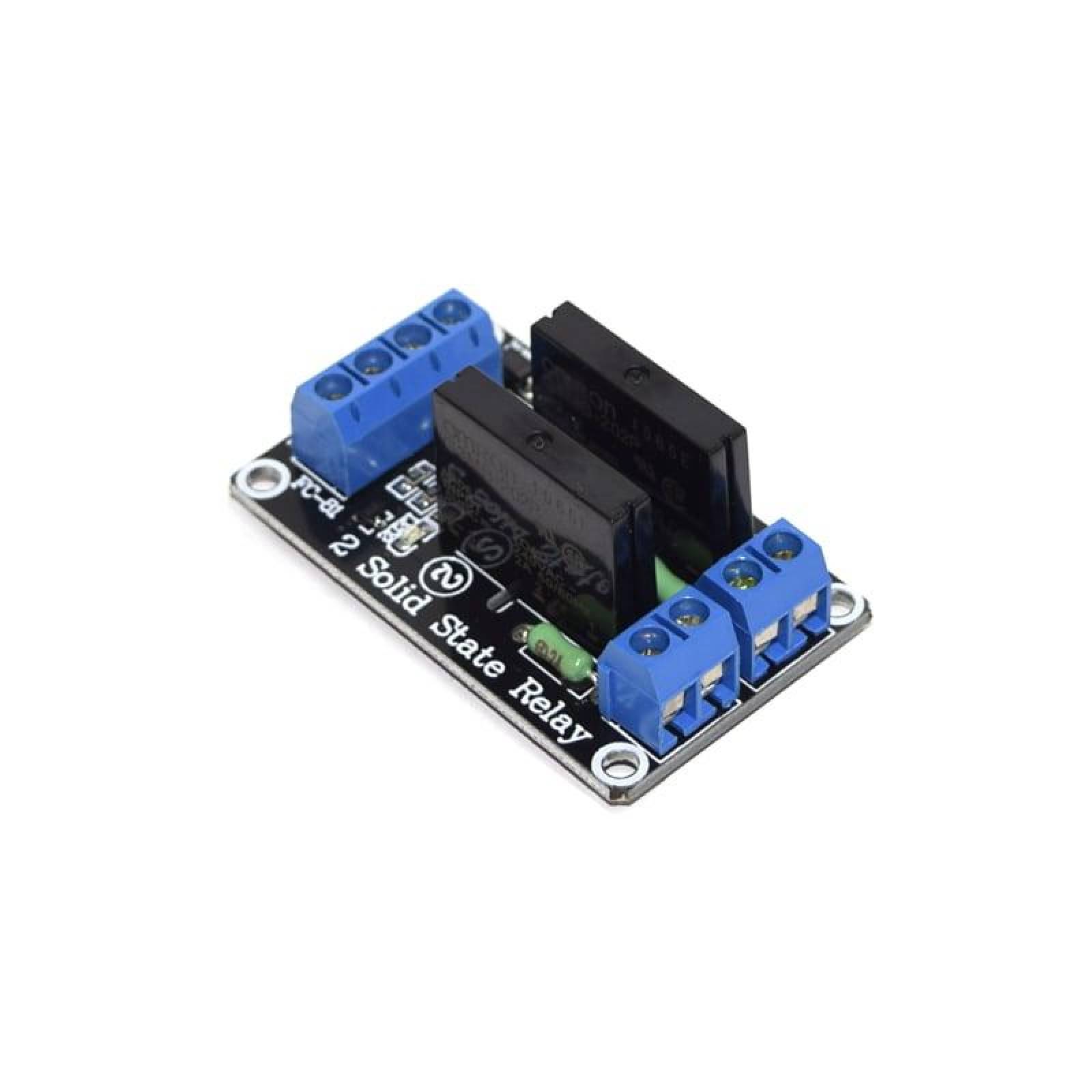 Modulo De 2 Relevadores Estado Solido De 2 A 120Vca Para Arduino.
