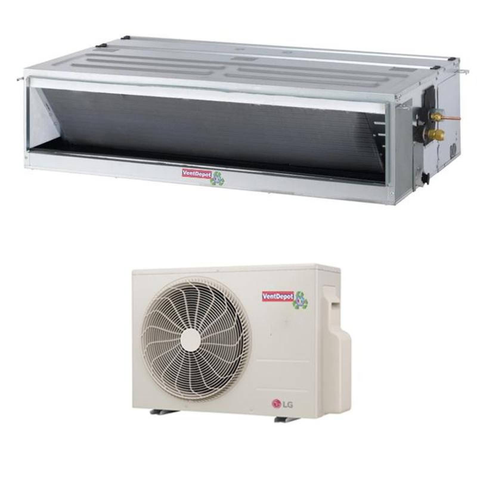 Aire Fan and Coil Despachos MXTOC-001-25 18000BTU 1,5Ton R-410A Solo ...