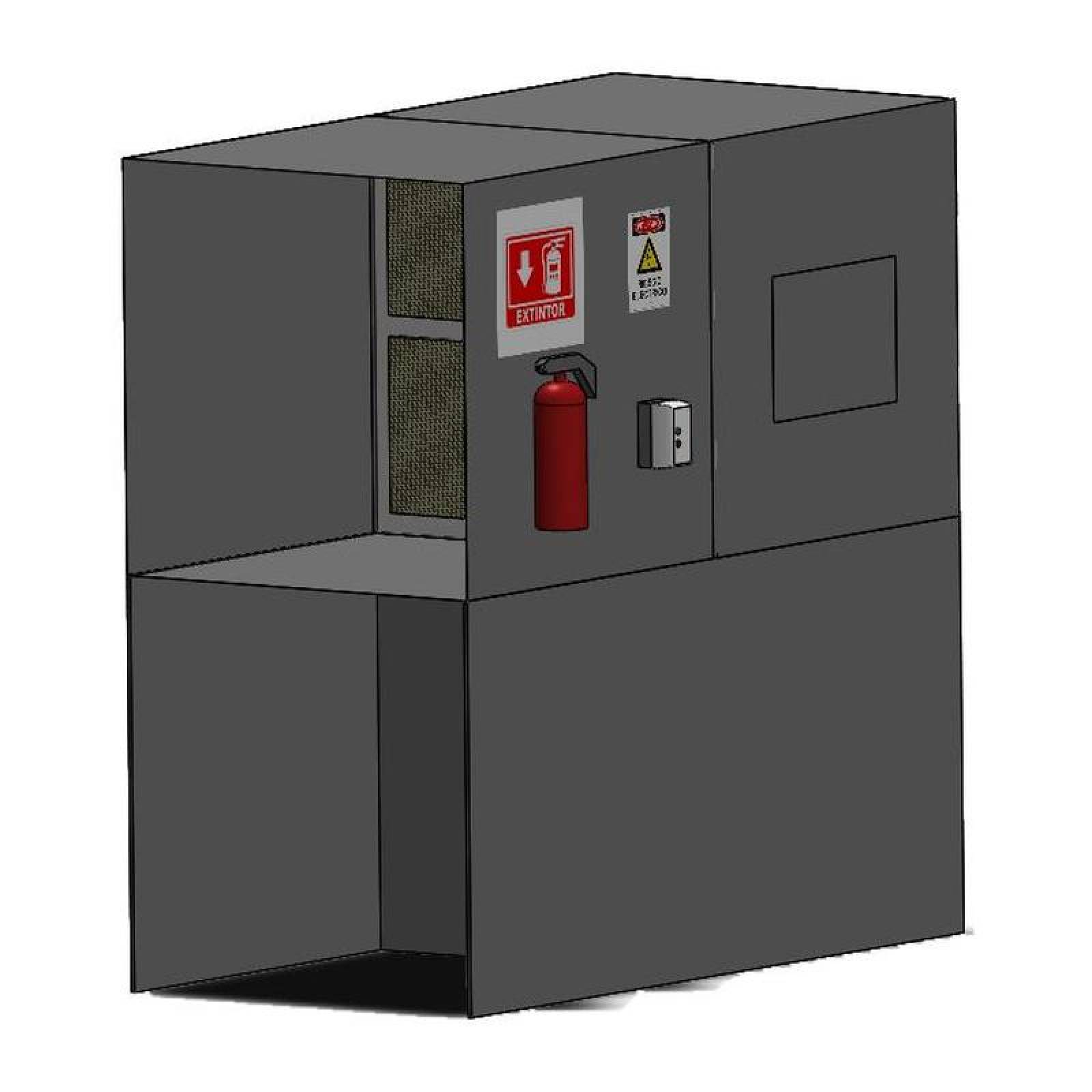 Caseta de Pintura Metalica MXBTP-064 Útil4x1x1mReal4x2x2mC ...