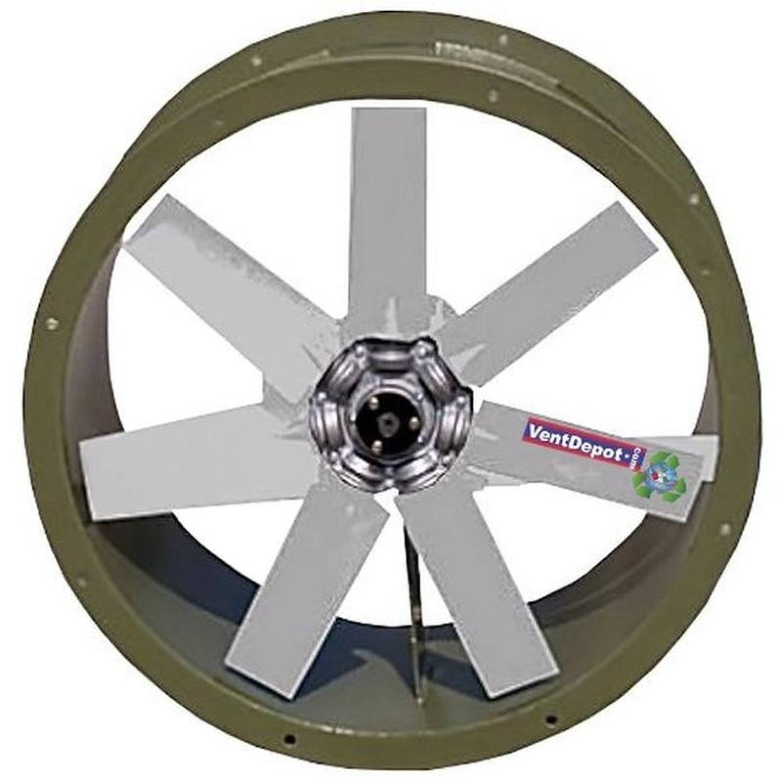 Extractor e Inyector de Aire, MXATB-001, 24"Diam,8920m3/hr,220/440V,3F ...